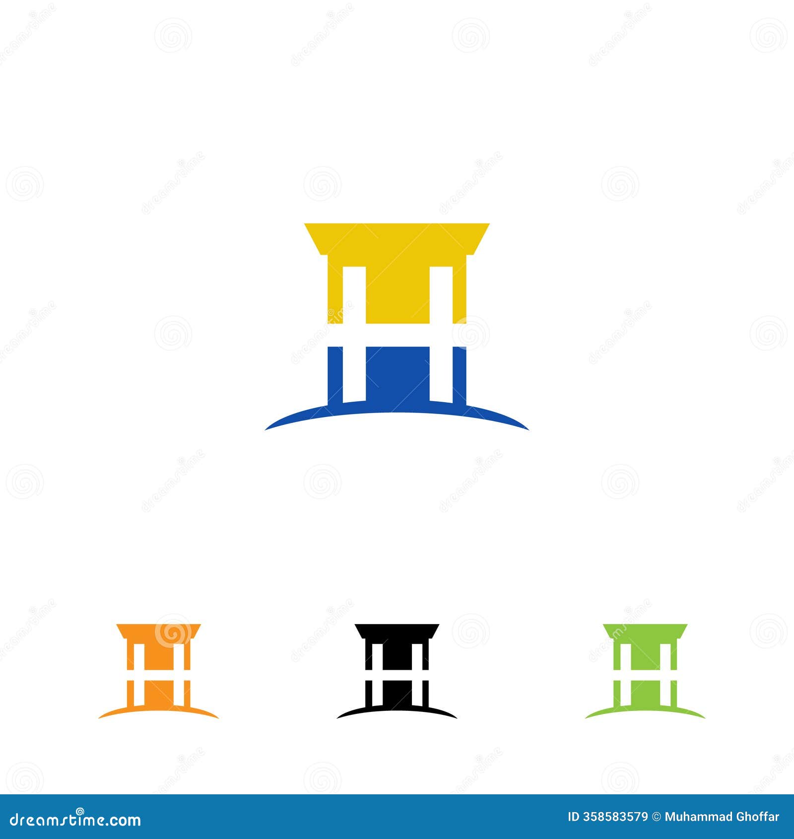 H Latter Logo Template, Modern Logo, Vector Design | CartoonDealer.com ...