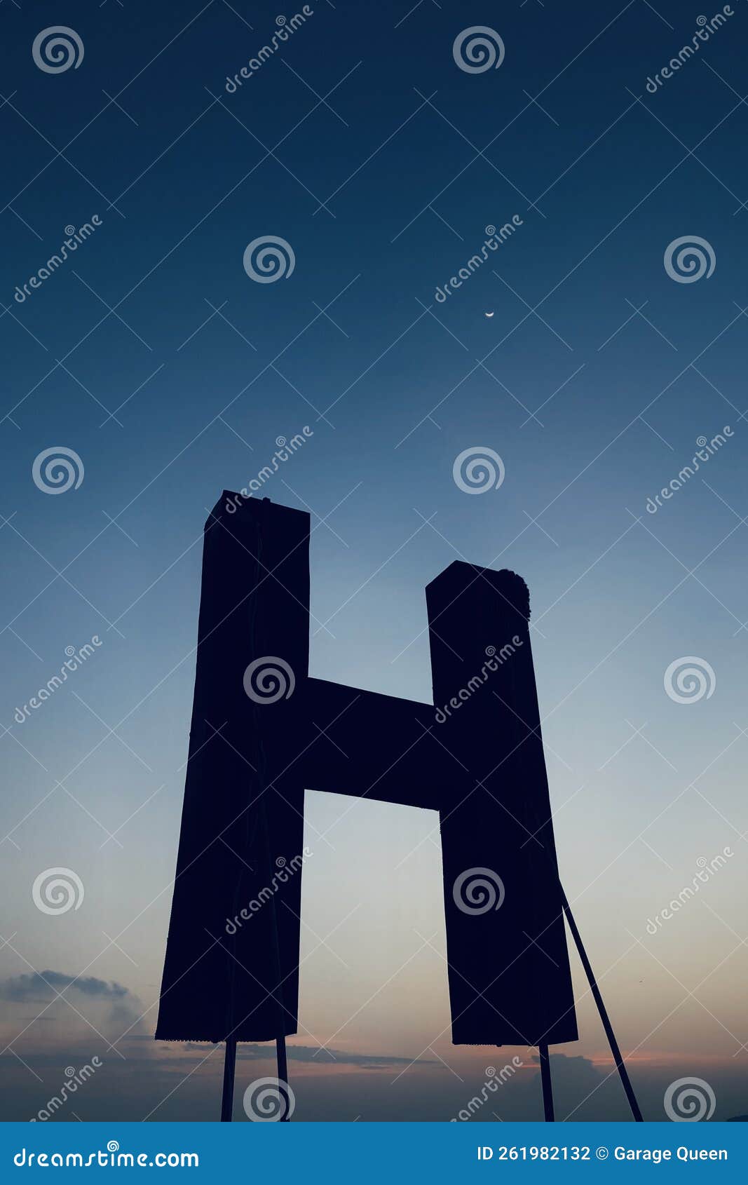 H stock photo. Image of billboard, alphabeth, letter - 261982132