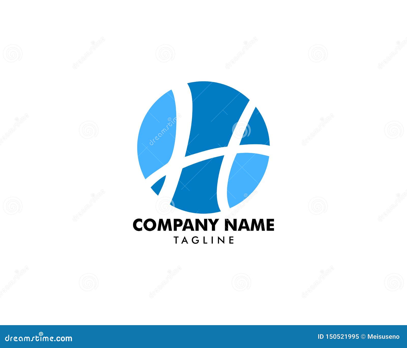 H Letter Circle Vector Logo Stock Vector - Illustration of letter ...