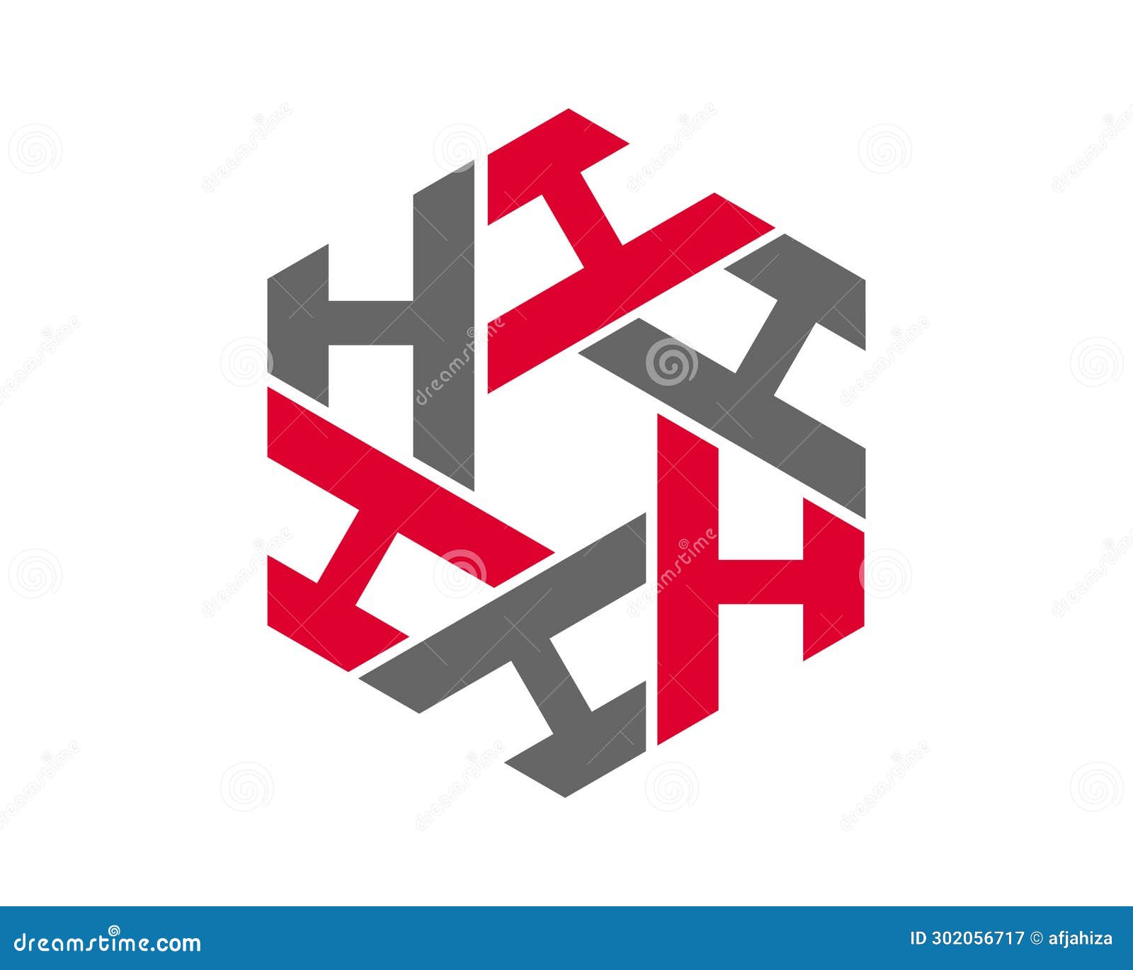 H Letter Hexagon Crowd Logo Stock Vector - Illustration of label ...
