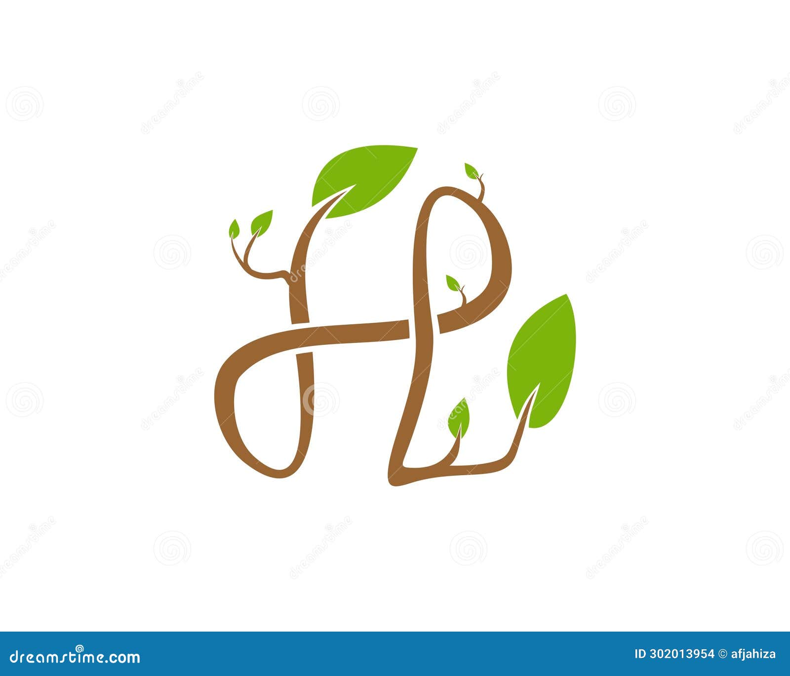 Letter Cb Leaf Circle Shape Logo Vector | CartoonDealer.com #307720091