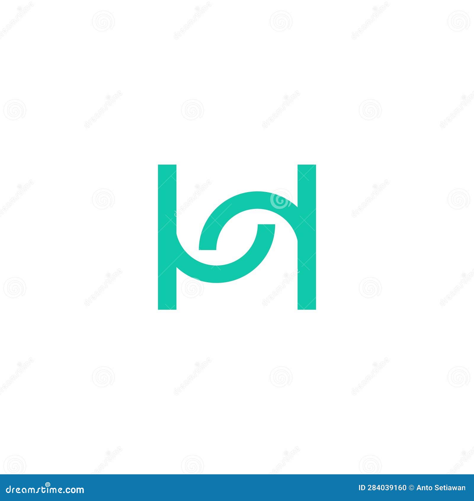 H Line Logo Design. H Logo Connection Stock Vector - Illustration of ...