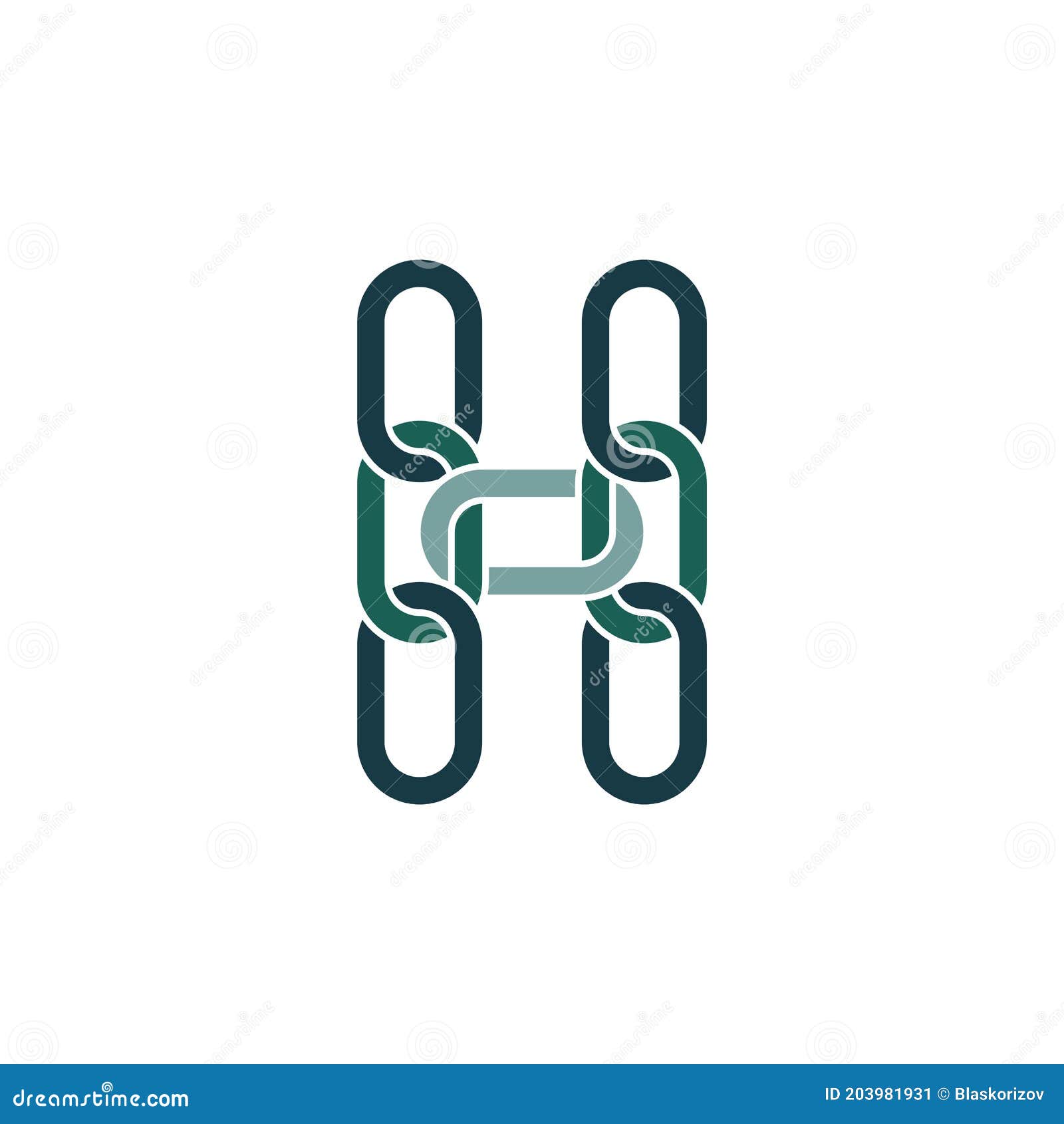 Letter A With A Link Logo Design Template Vector Illustration ...