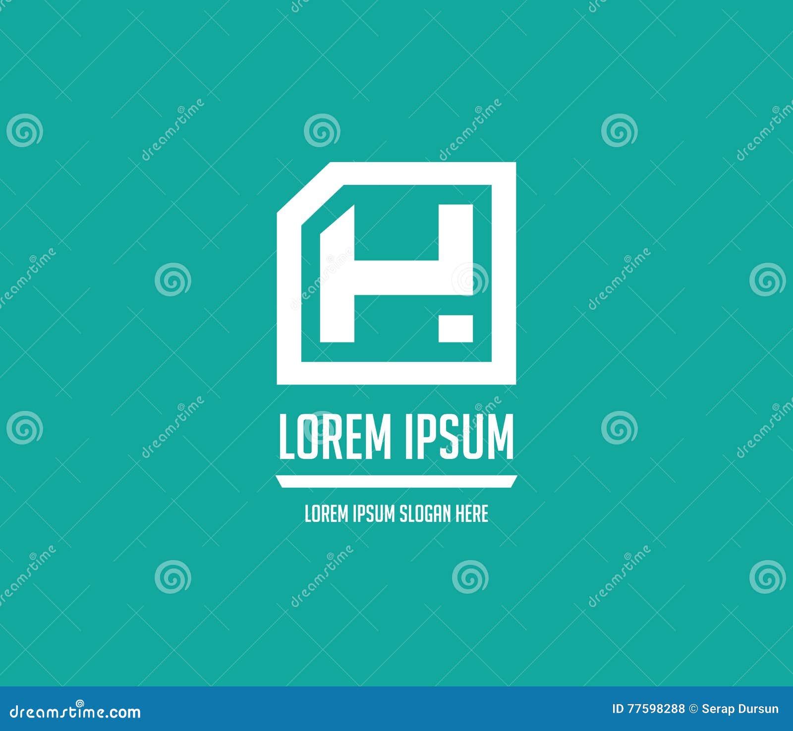 H Logo Monogram Design stock vector. Illustration of alphabet - 77598288
