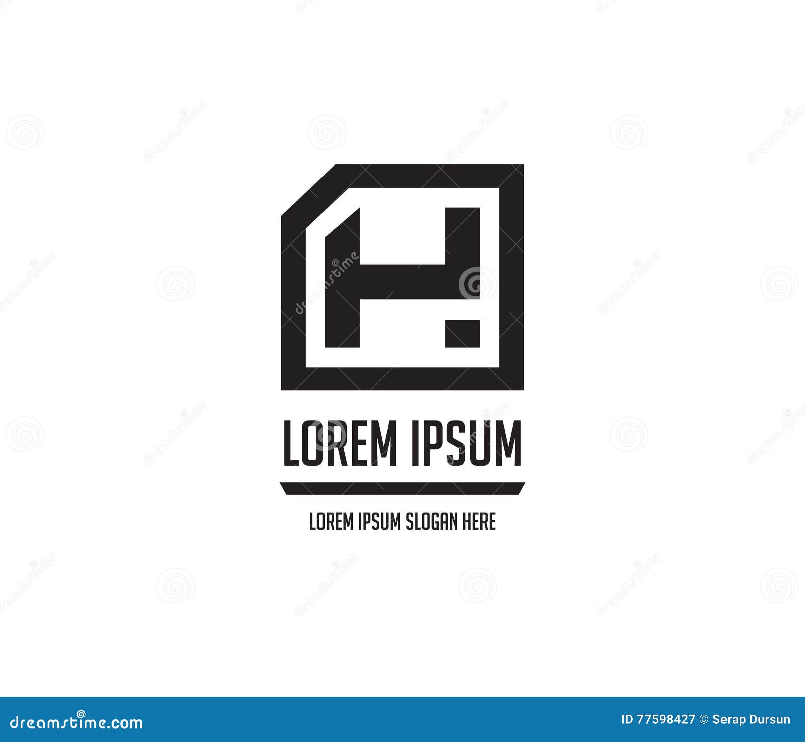 H Logo Monogram Design stock vector. Illustration of group - 77598427