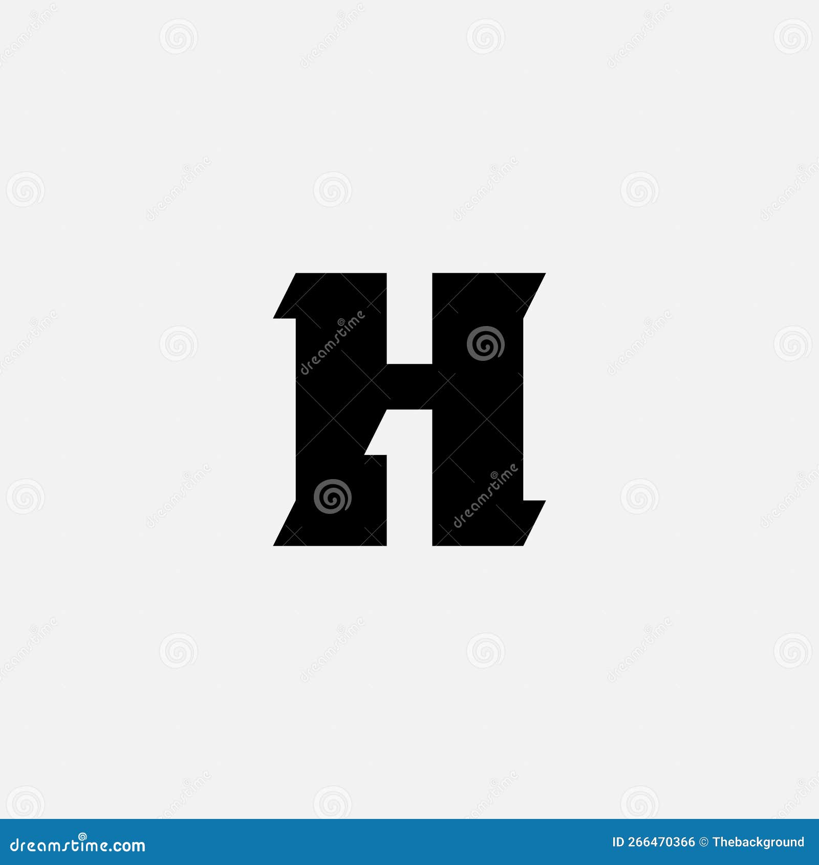 1H Logo. Vector Design Element Or Icon. Monogram Or Logotype With ...