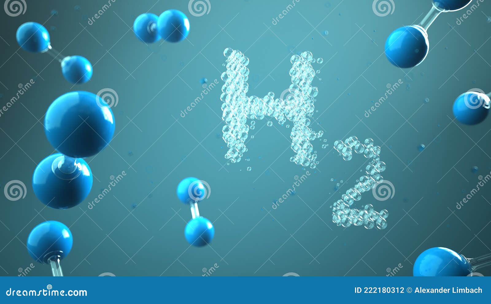 H2 Molecule Hydrogen stock illustration. Illustration of clean - 222180312