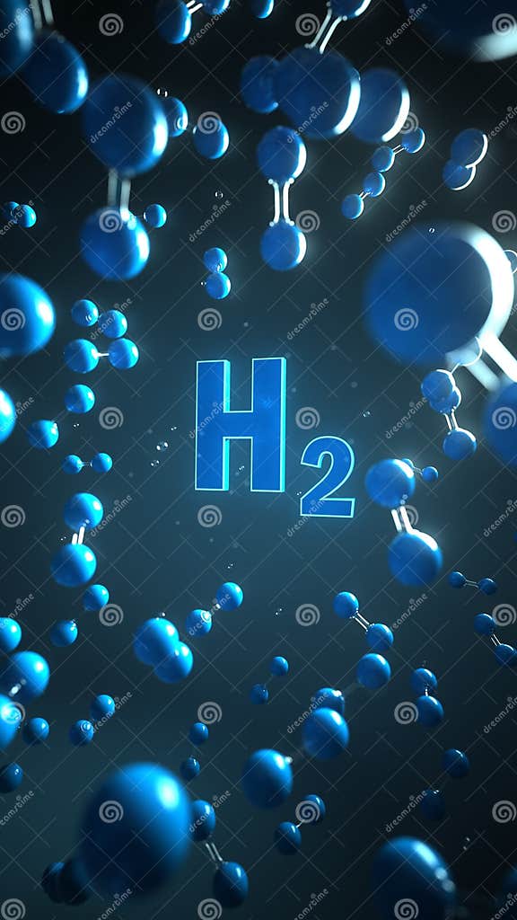 H2 Molecules stock illustration. Illustration of ecology - 283720554