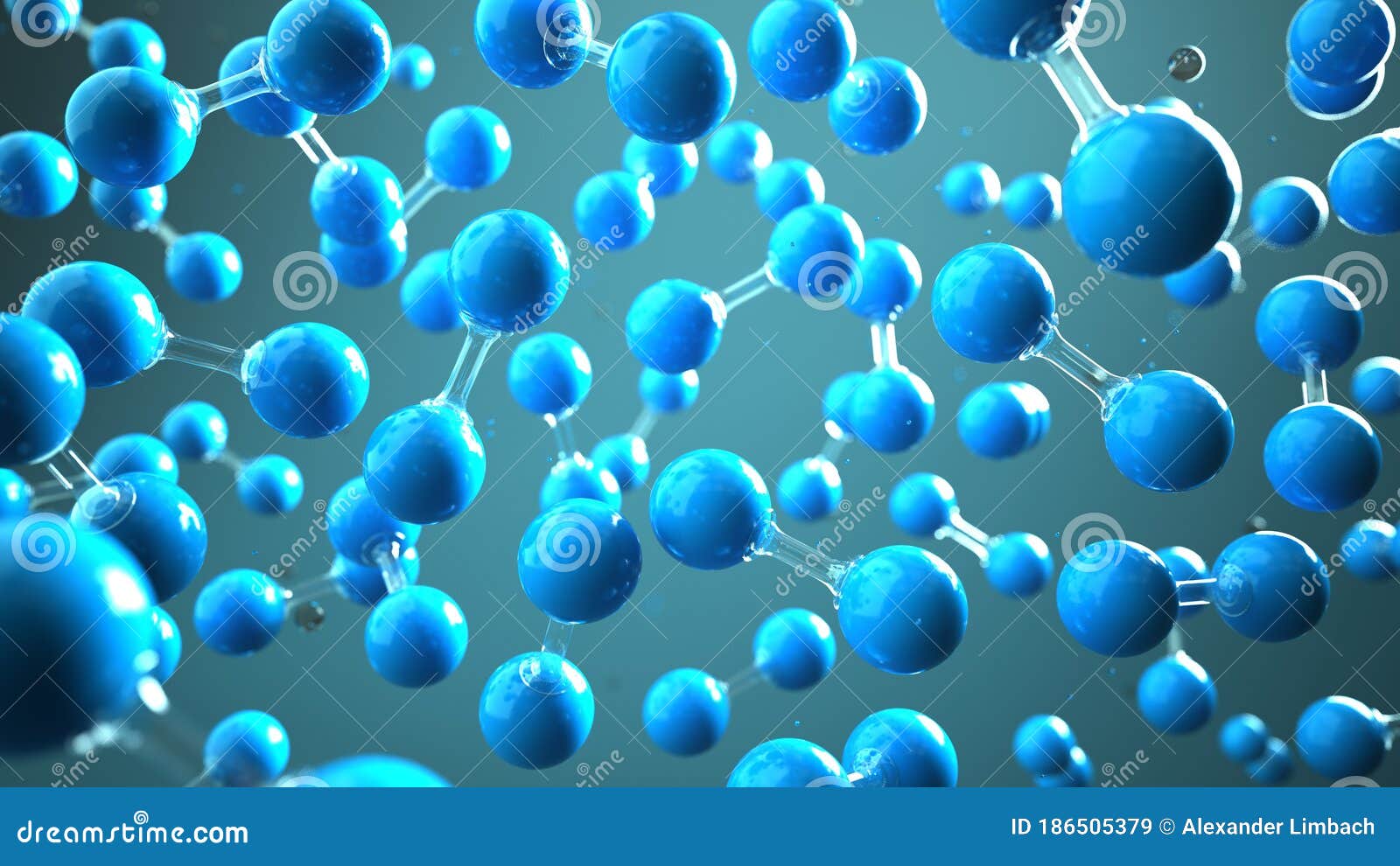 H2 Molecules Liquid stock illustration. Illustration of environment ...