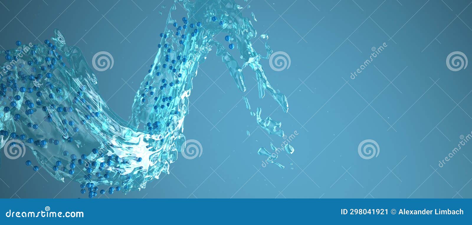 H2 Molecules Liquid Swirl stock illustration. Illustration of future ...