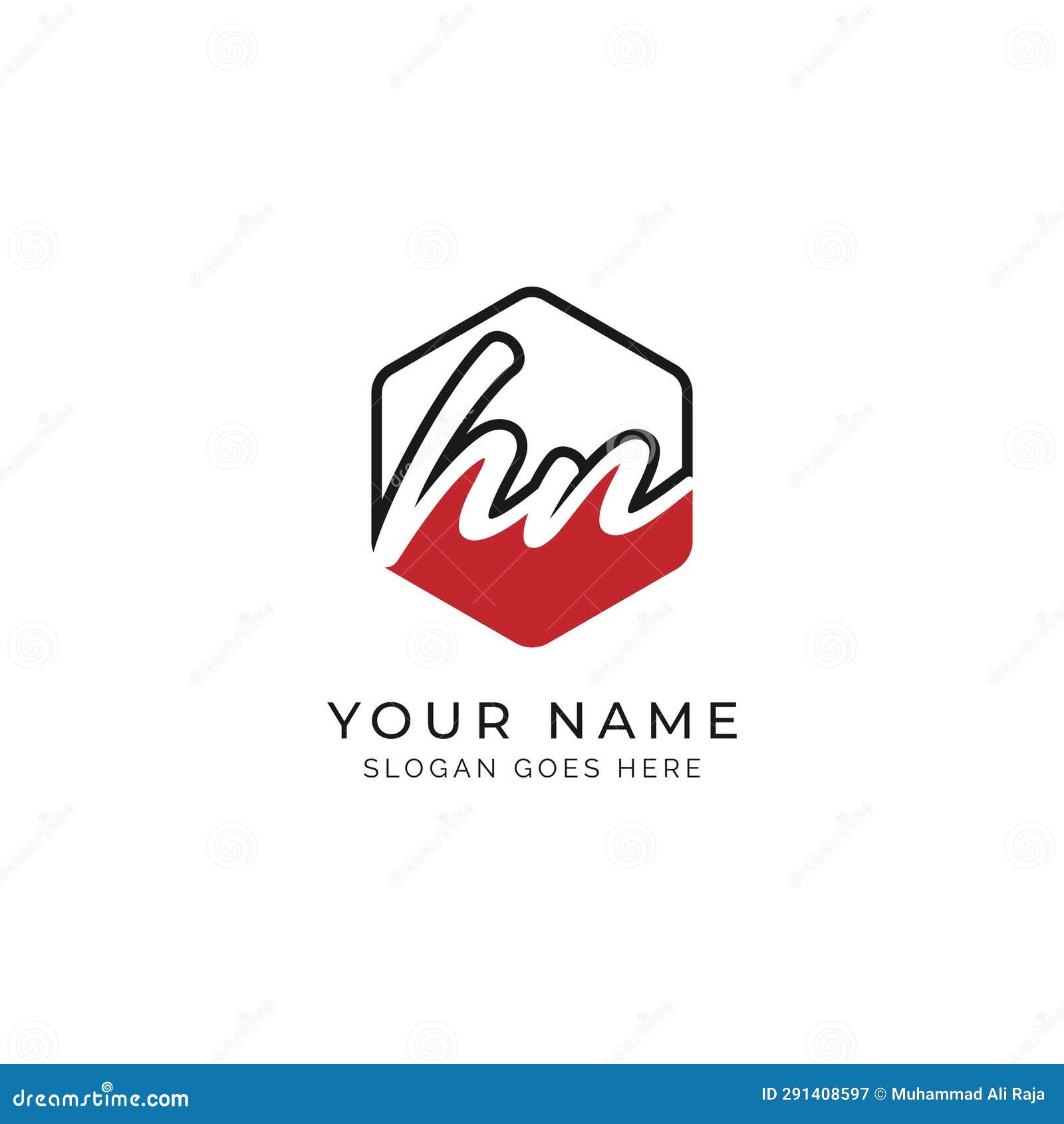 H, N, HN Initial Letter Handwritten and Signature Vector Image Template ...