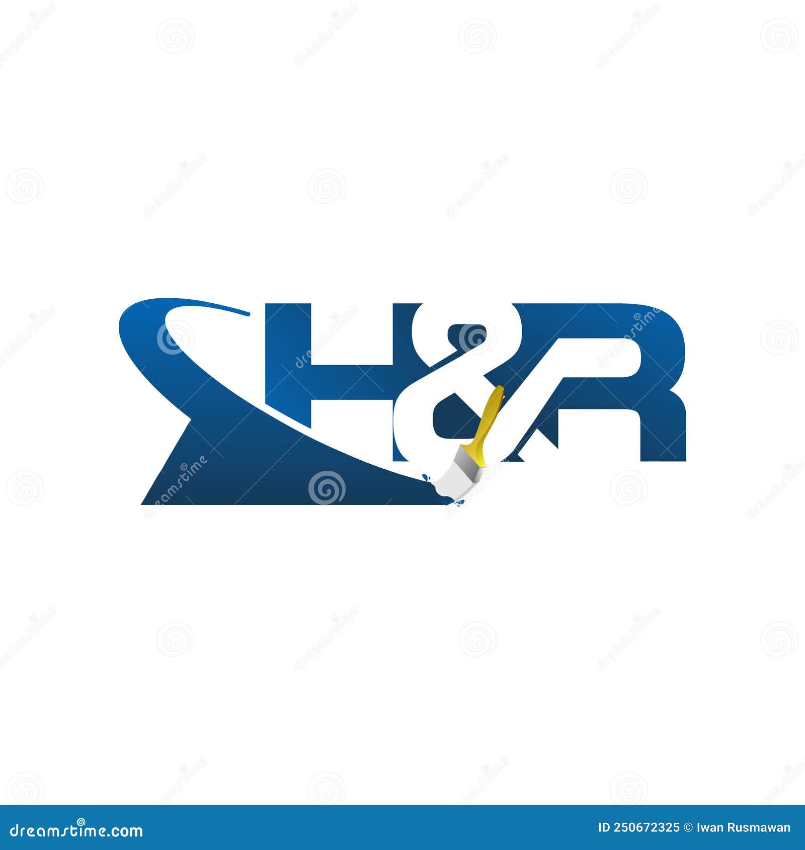 H n R Modern logo design stock vector. Illustration of green - 250672325