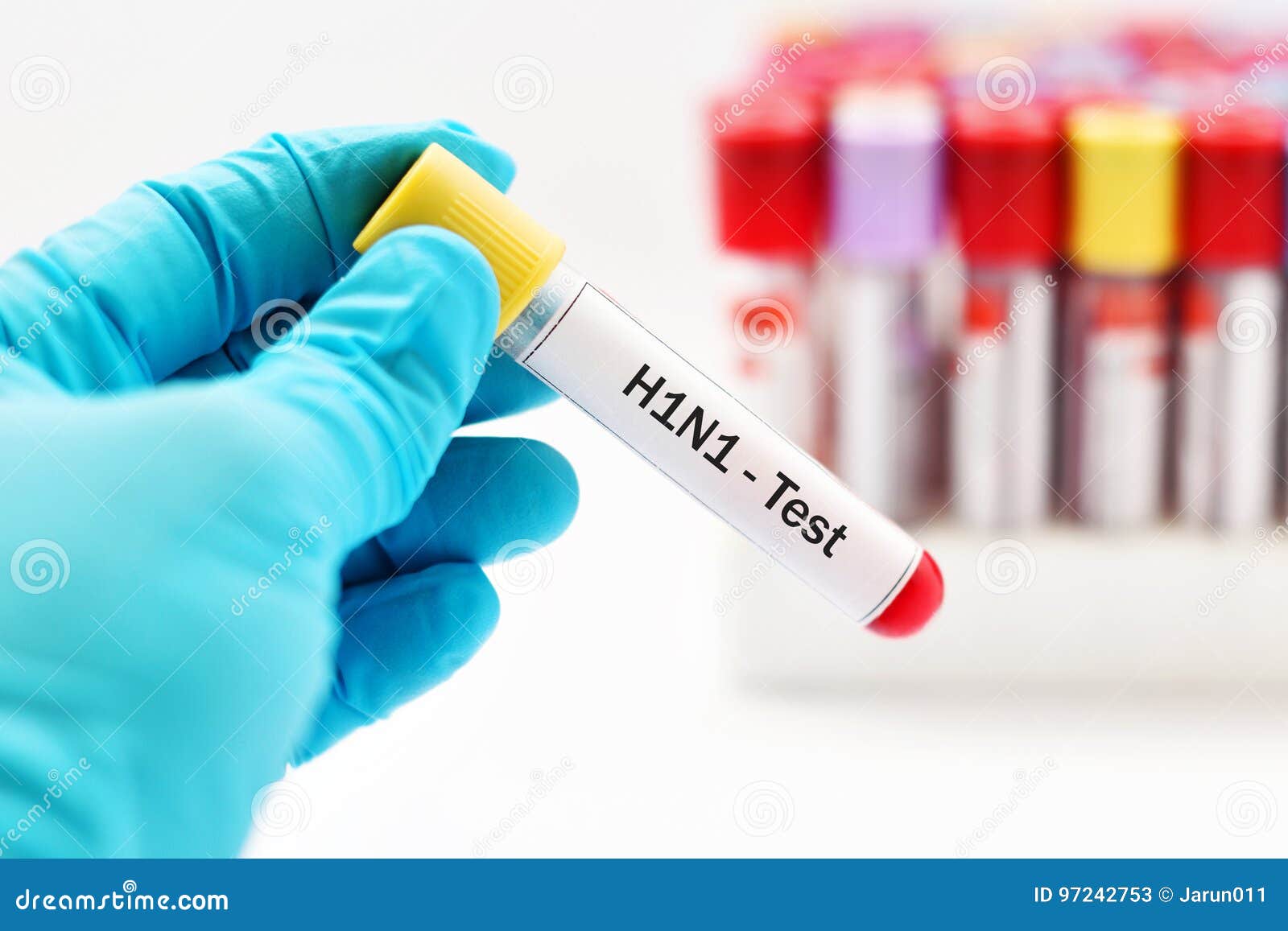 H1N1 test stock image. Image of sample, h5n1, medicine - 97242753