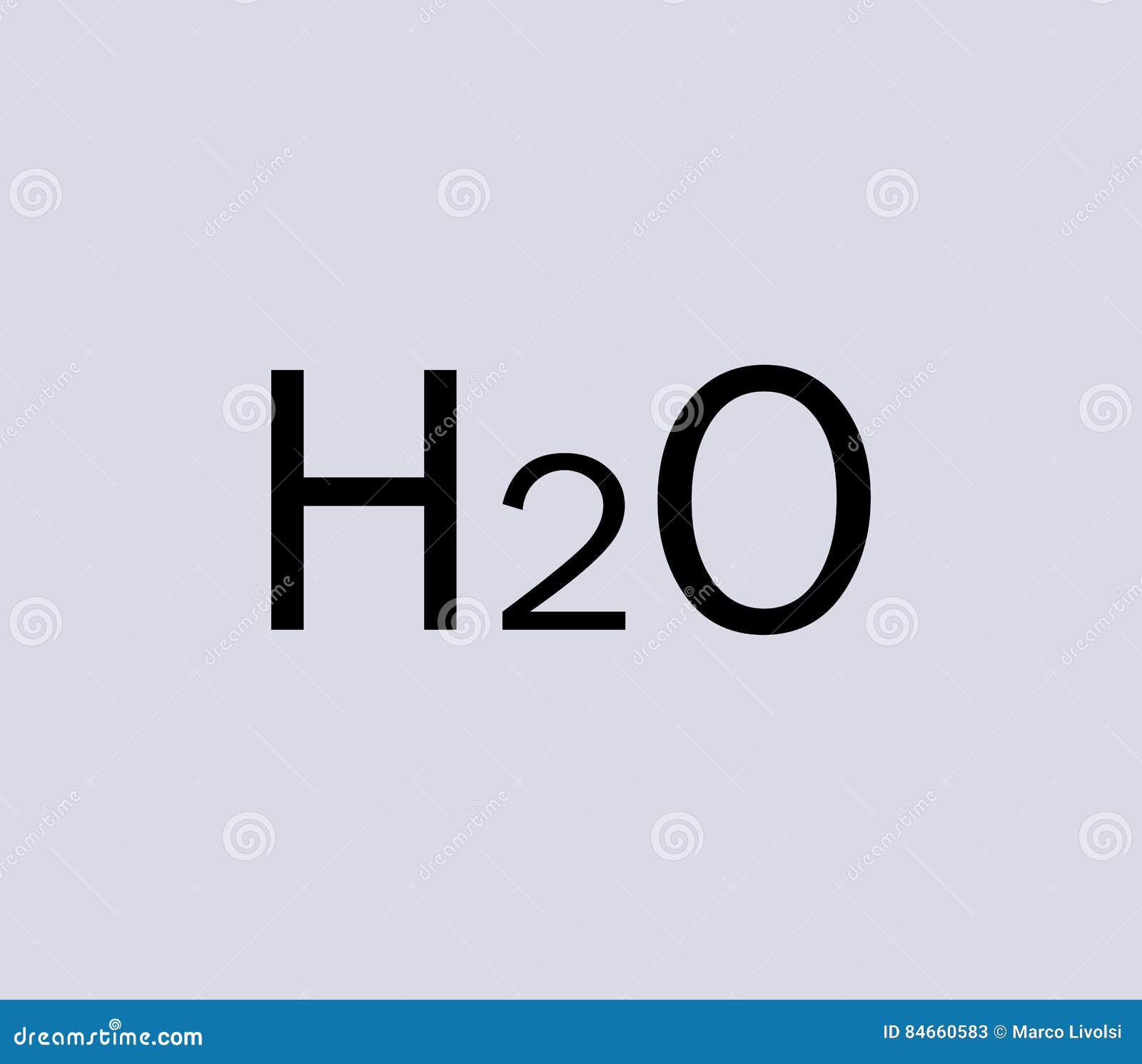 H2o icon illustrated stock illustration. Illustration of concept - 84660583