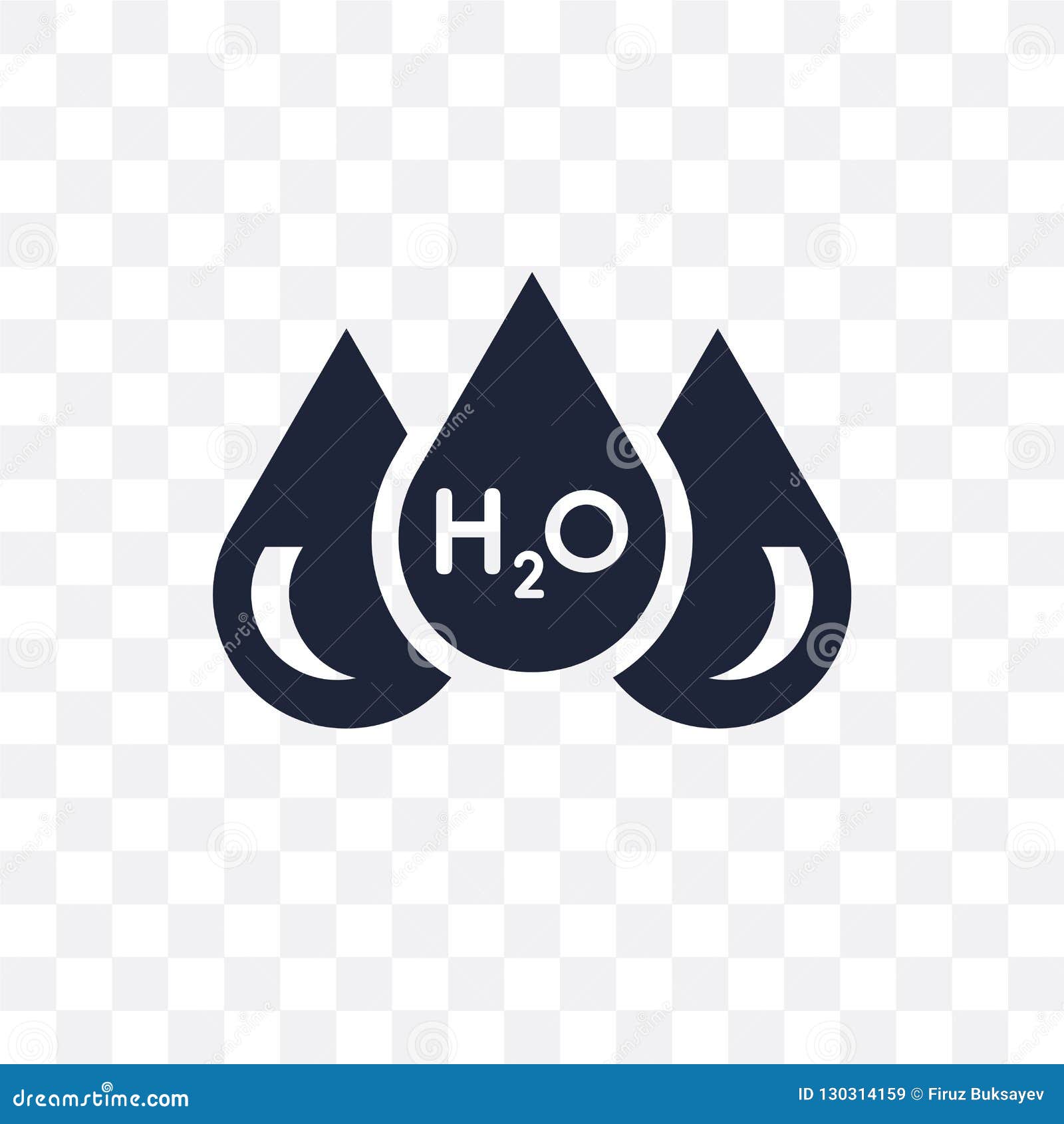 H2o Transparent Icon. H2o Symbol Design from Science Collection Stock ...