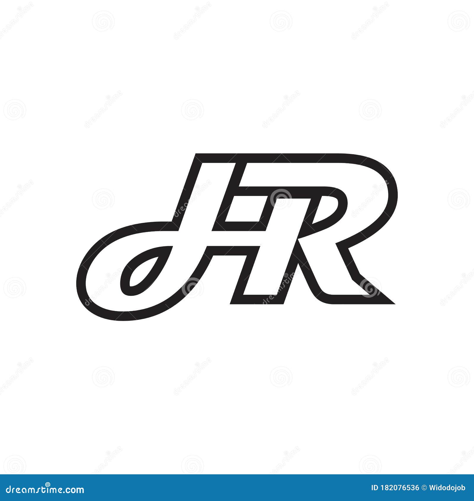 Letter R Script Designs