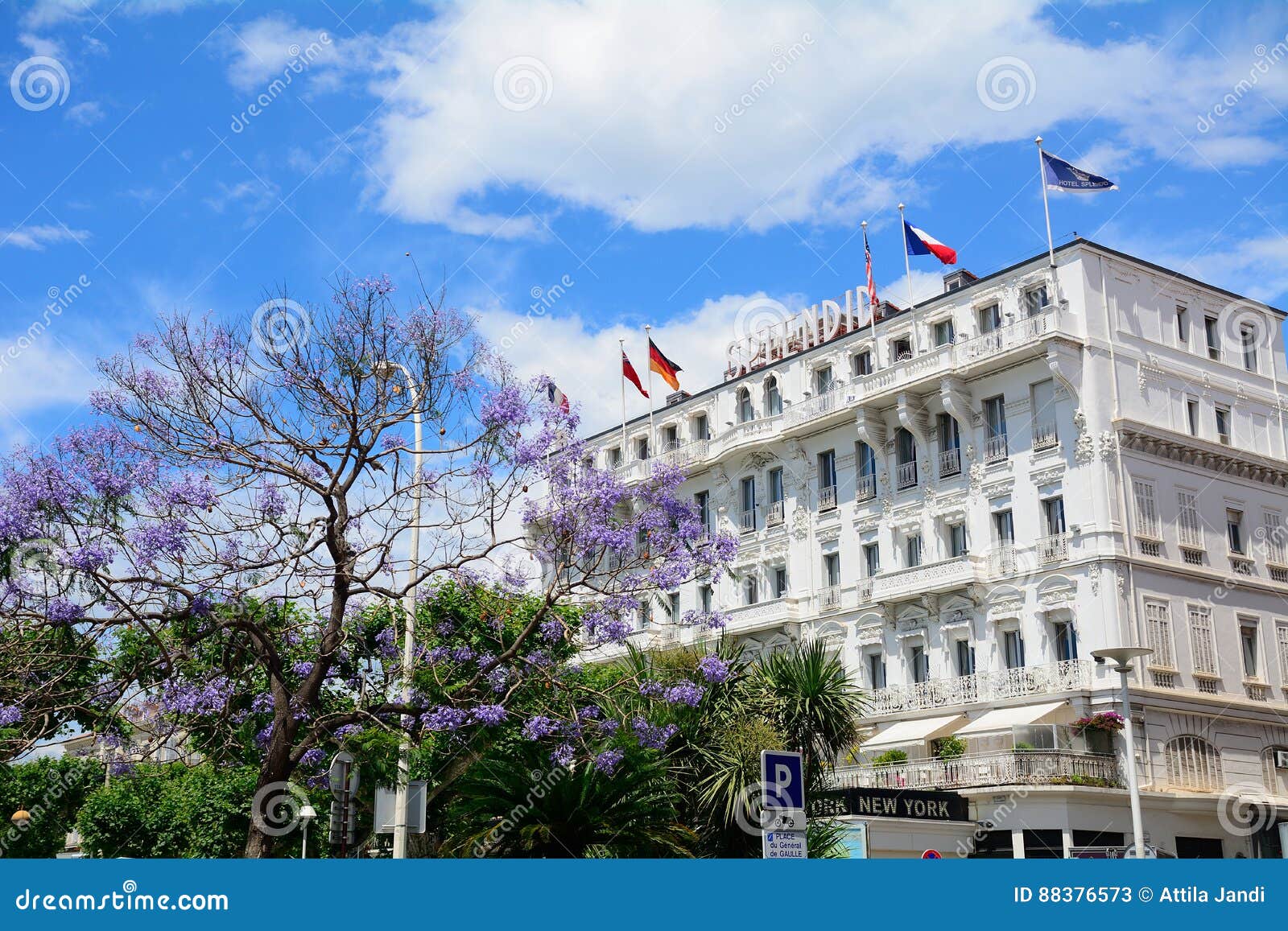 Hôtel Splendide, Cannes, France Photo stock éditorial - Image du ...