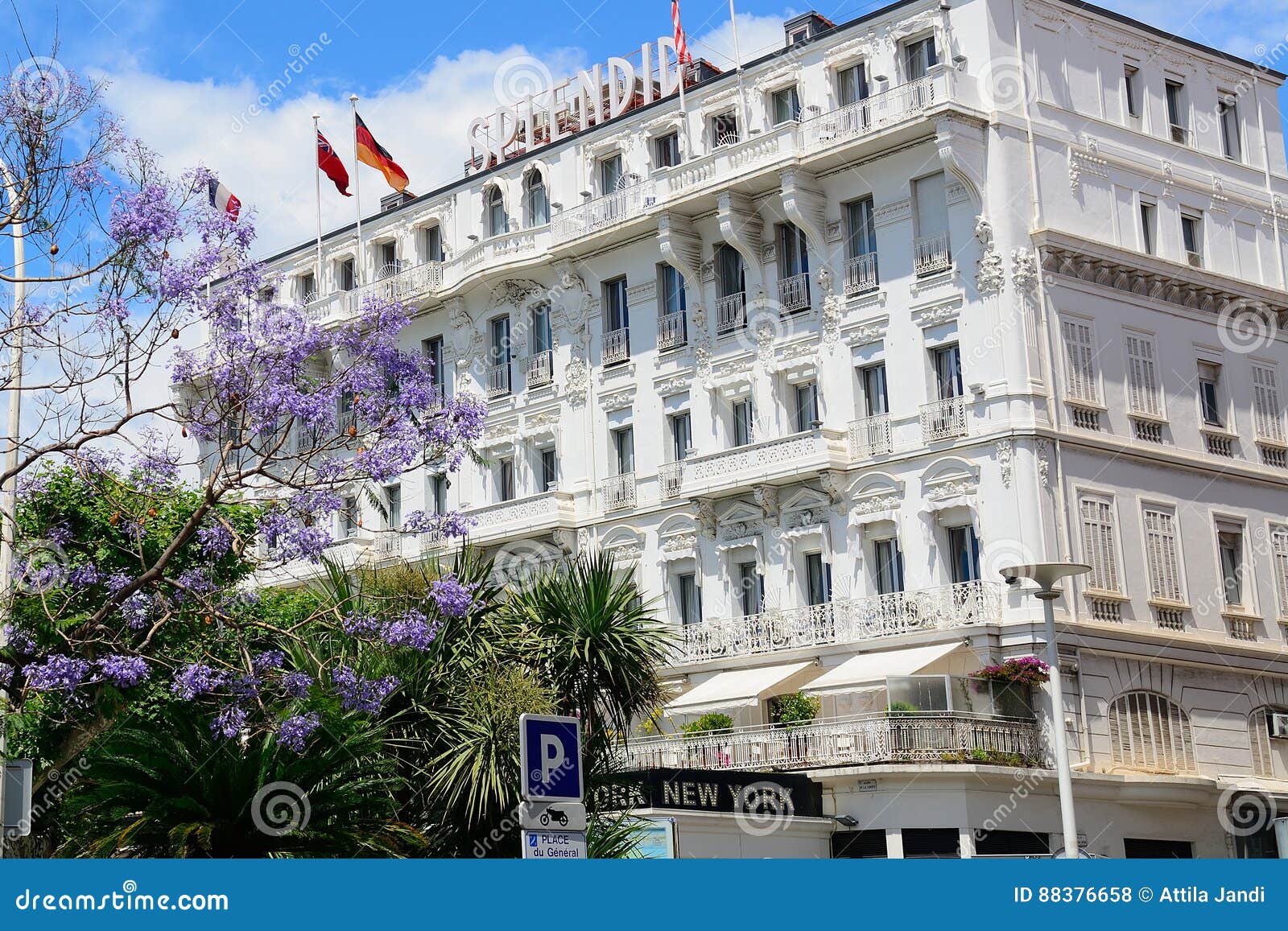 Hôtel Splendide, Cannes, France Photo stock éditorial - Image du palais ...