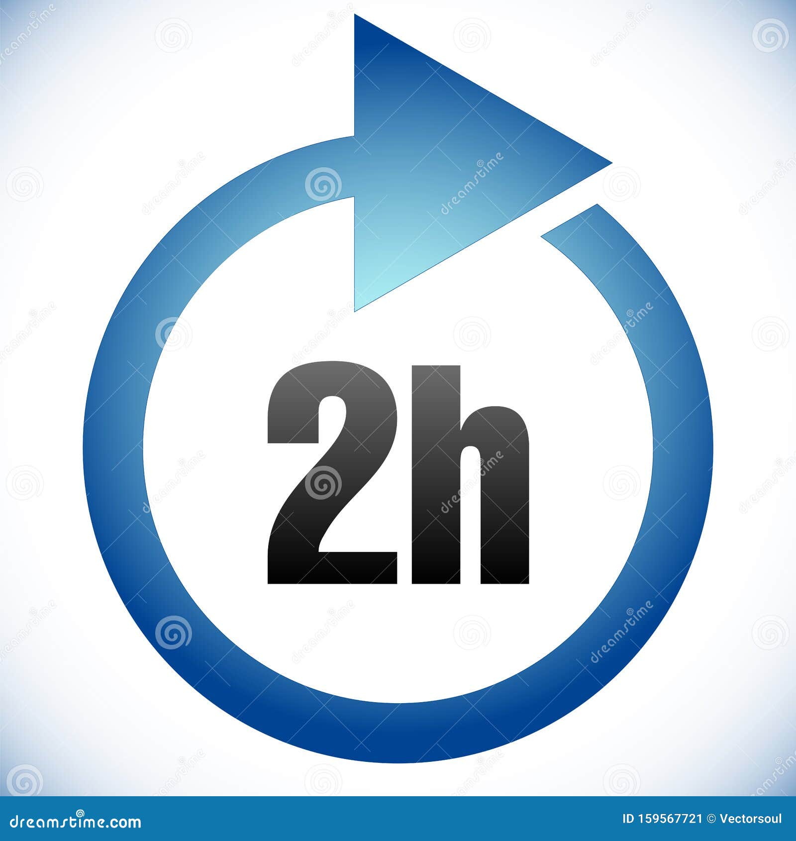 3h Turnaround Time TAT Icon. Interval For Processing, Return To ...