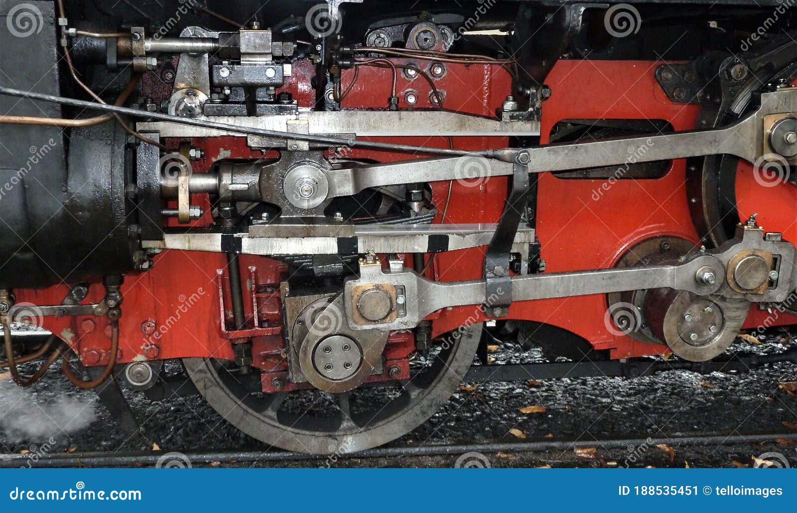 Steam Train Locomotive Drive Wheel Stock Image - Image of rail, classic ...