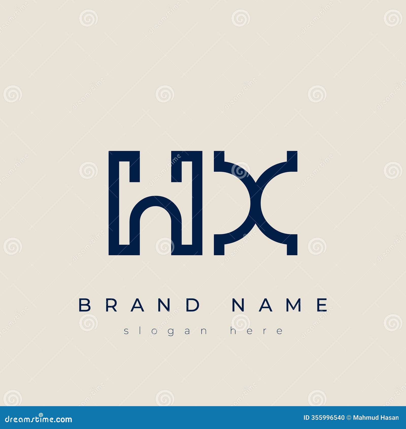 HX Alphabet Letter Icon Logo Vector Illustration | CartoonDealer.com ...