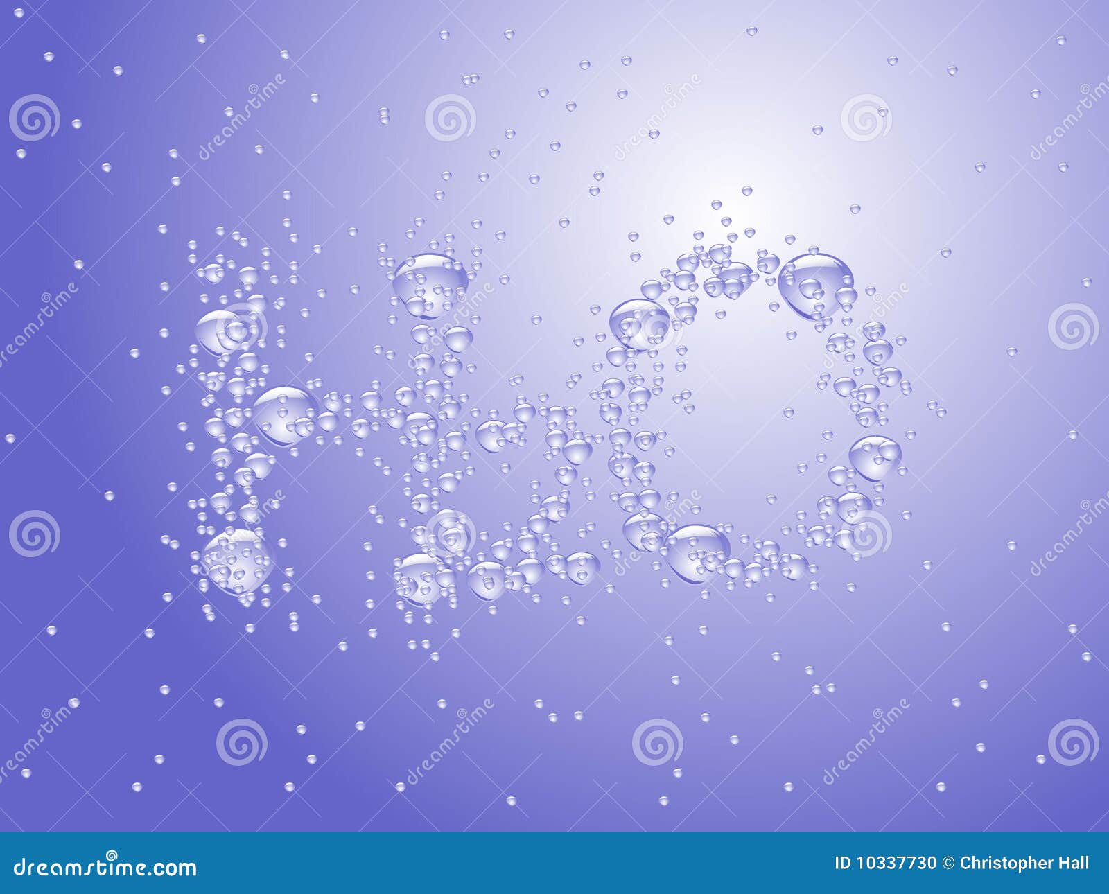 H20 stock vector. Illustration of abstract, pure, droplet - 10337730