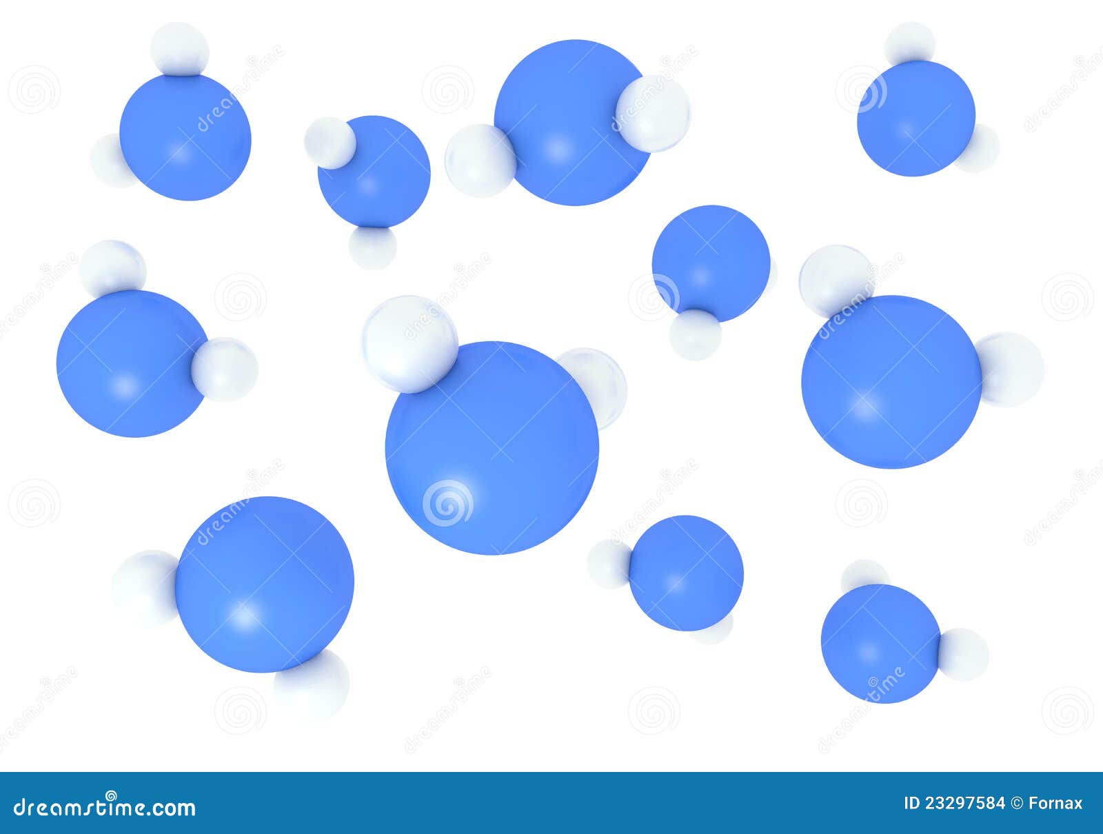 H20 molecules stock illustration. Illustration of blue - 23297584