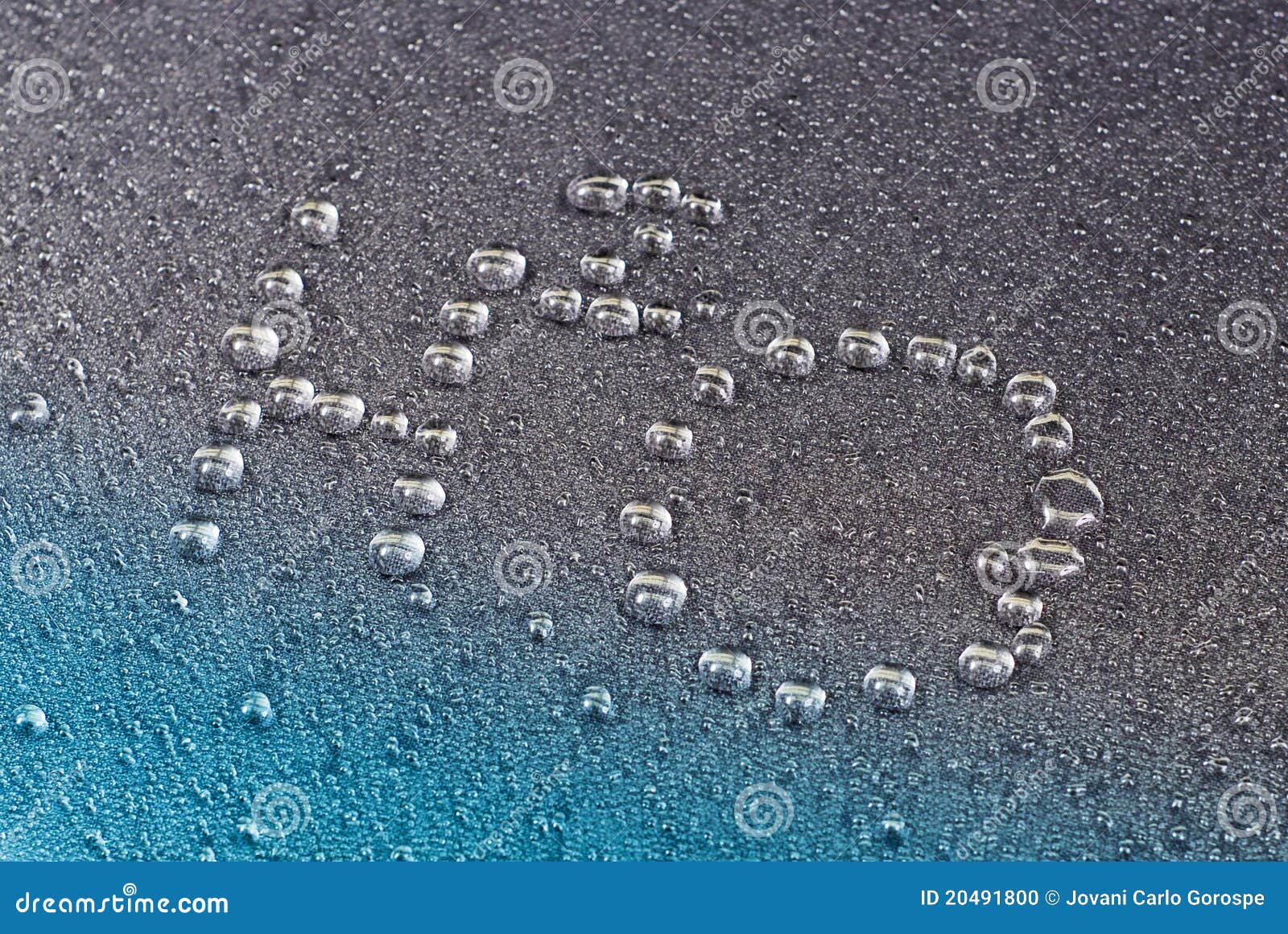 H2O foto de archivo. Imagen de cristal, lluvia, agua - 20491800