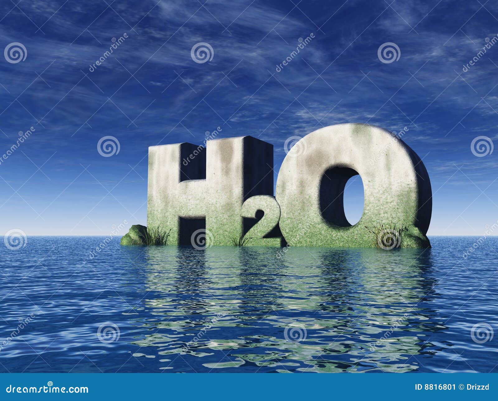 H2o stock illustration. Illustration of element, stone - 8816801