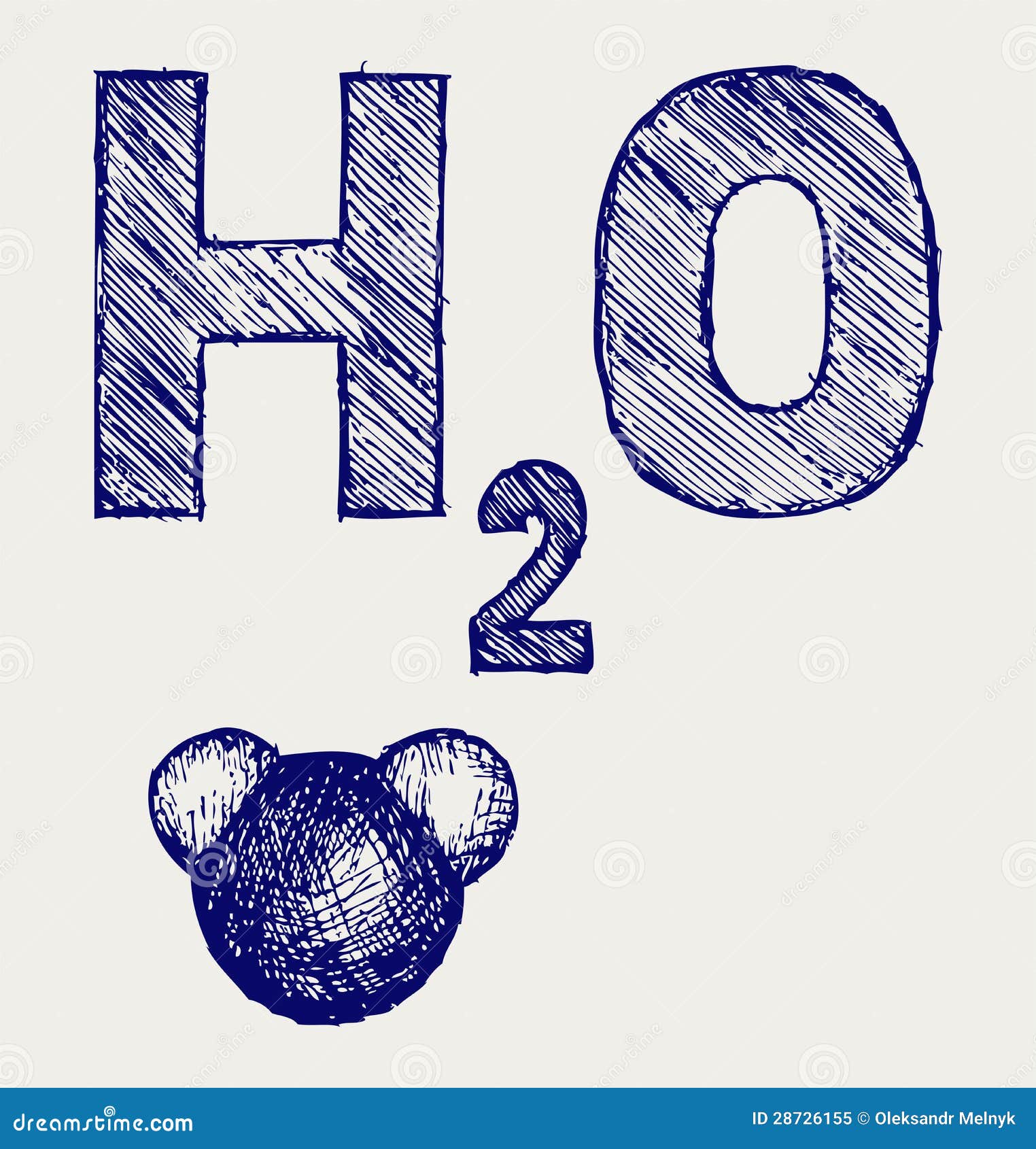 H2O. Doodle Style Cartoon Vector | CartoonDealer.com #28726155