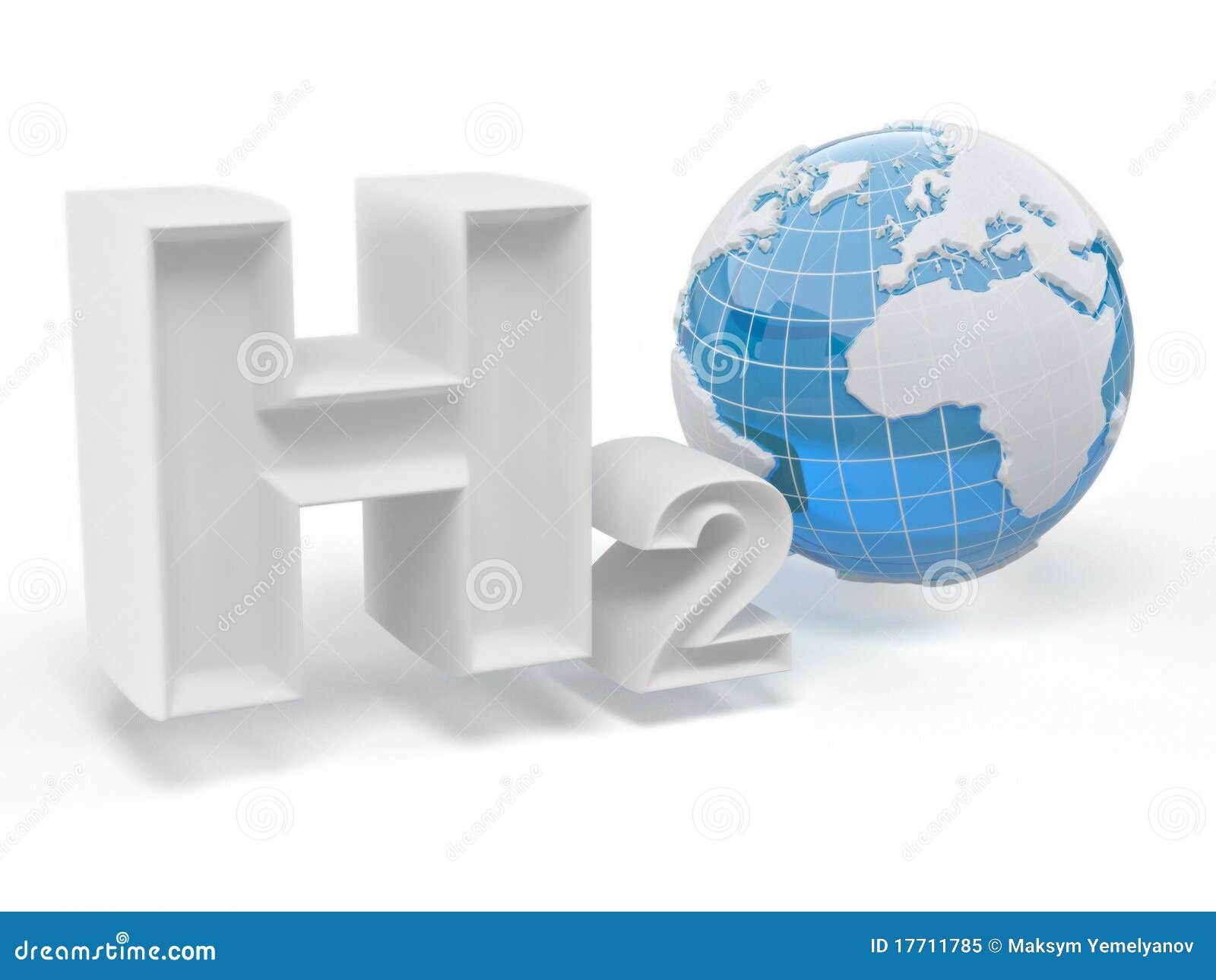 H2O. Formule van water. stock illustratie. Illustration of concepten ...