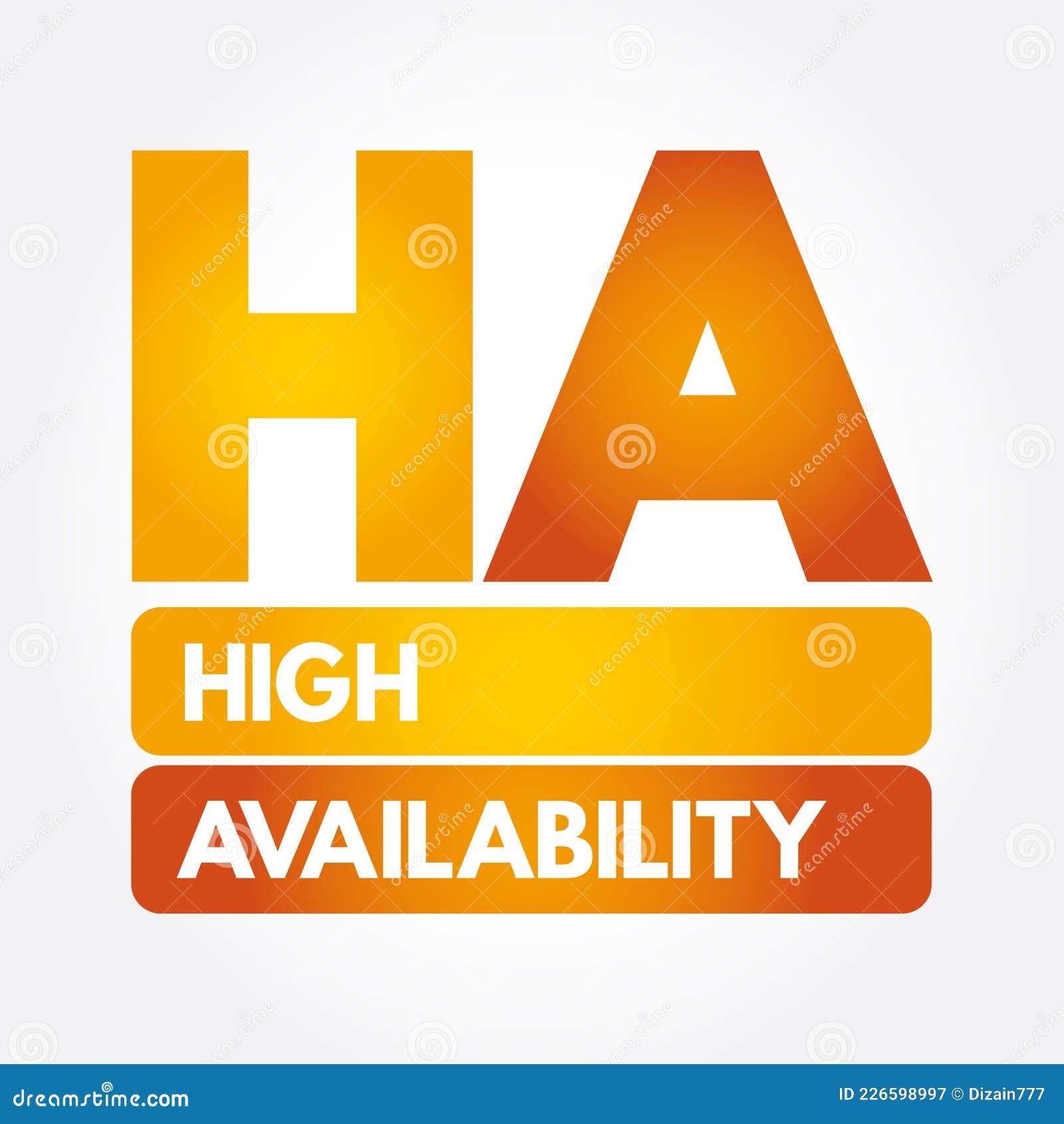 High Availability Technology Icon Cartoon Vector | CartoonDealer.com ...