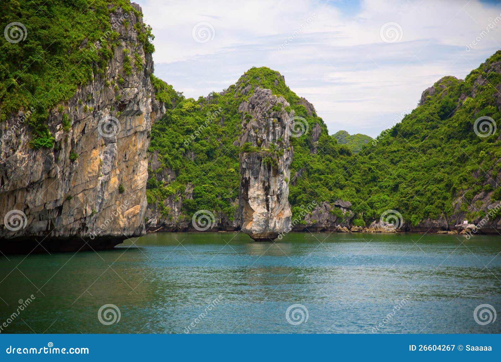 Ha long Bay in Vietnam stock image. Image of river, long - 26604267