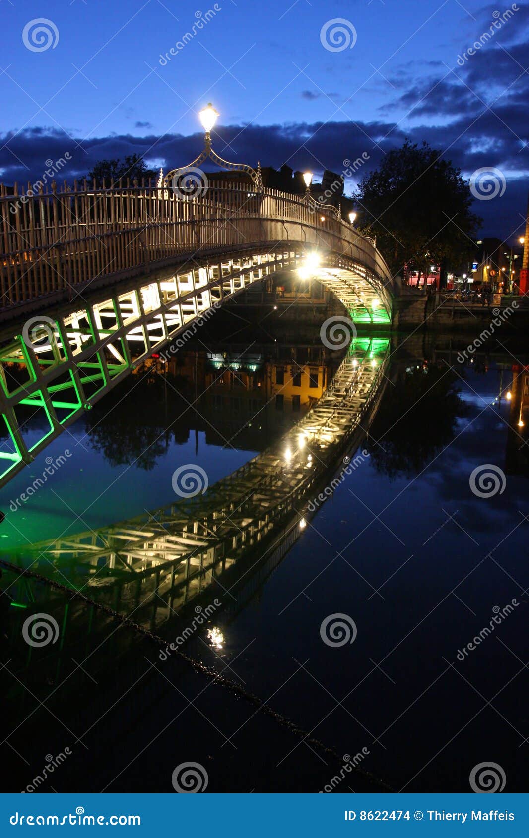 Ha Penny Bridge on the Liffey, Dublin Stock Photo - Image of ireland ...