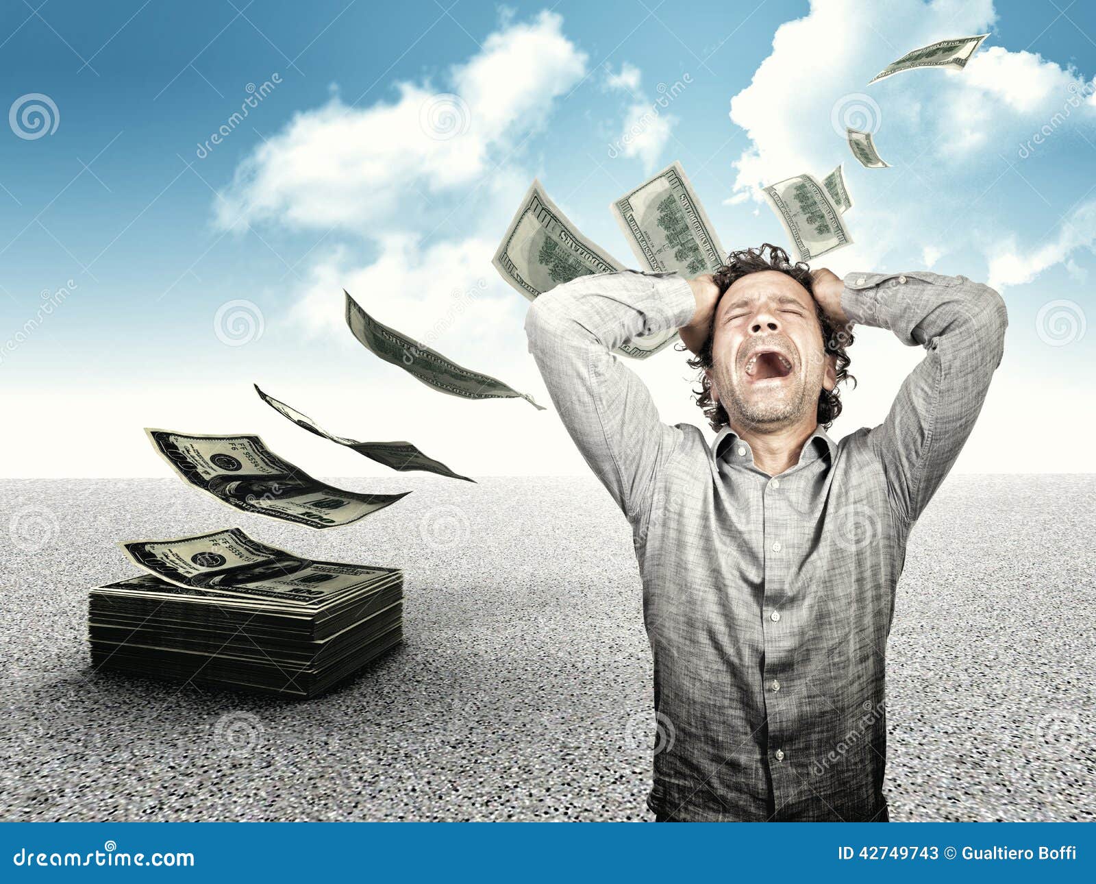 Ha Perso Tutti I Miei Soldi Immagine Stock - Immagine di estratto ...