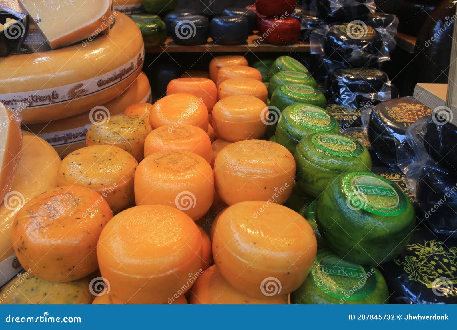 Haarlem, the Netherlands, 15-12-2019: a Cheese Stand in the Netherlands ...