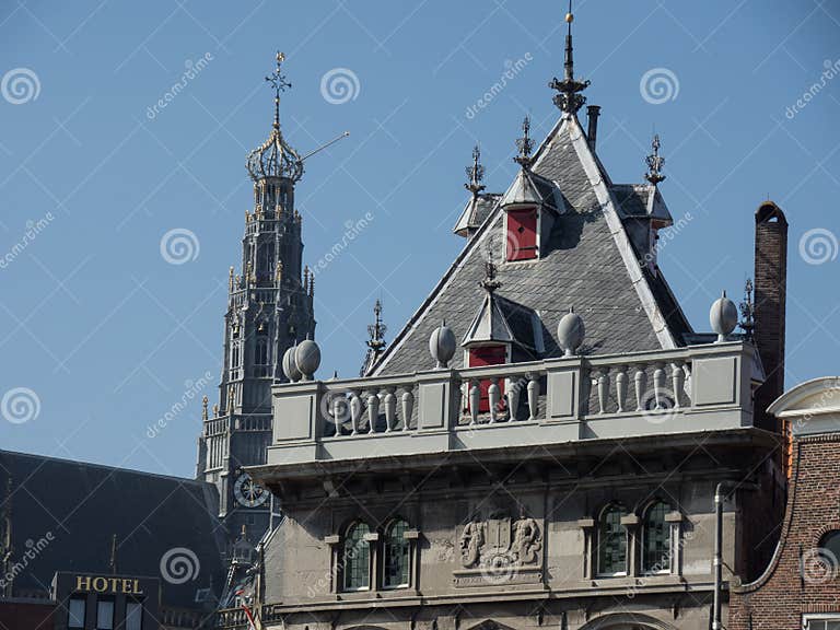 Haarlem in the netherlands editorial photography. Image of mill - 91156357