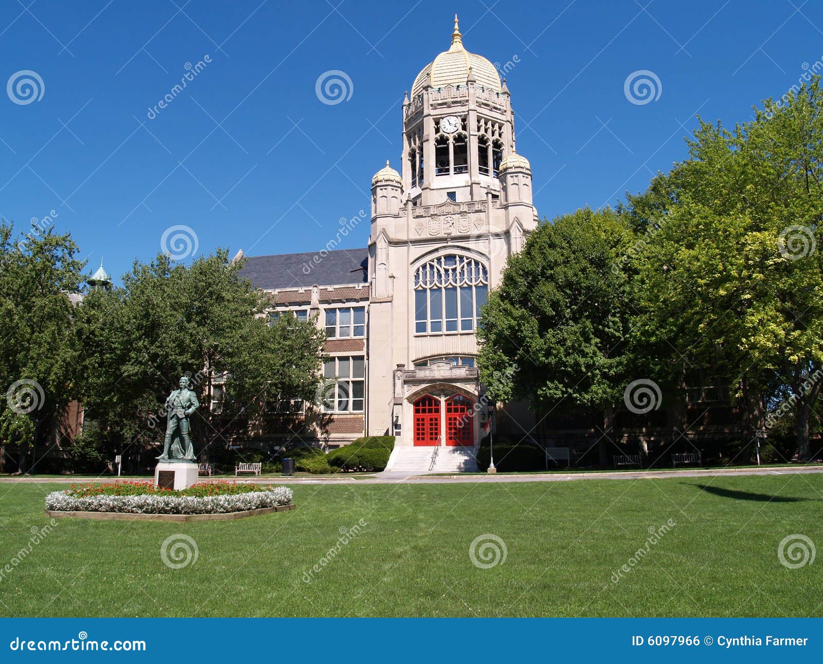 Haas College Center stock photo. Image of front, lawn - 6097966