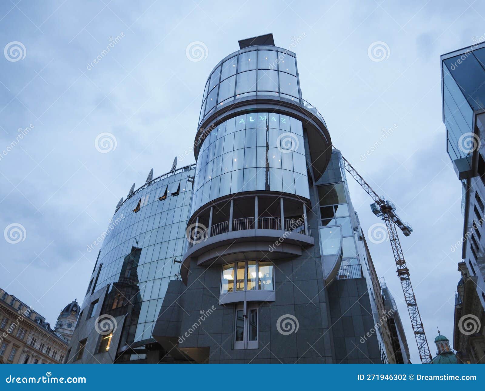 Haas Haus in Vienna editorial photography. Image of town - 271946302