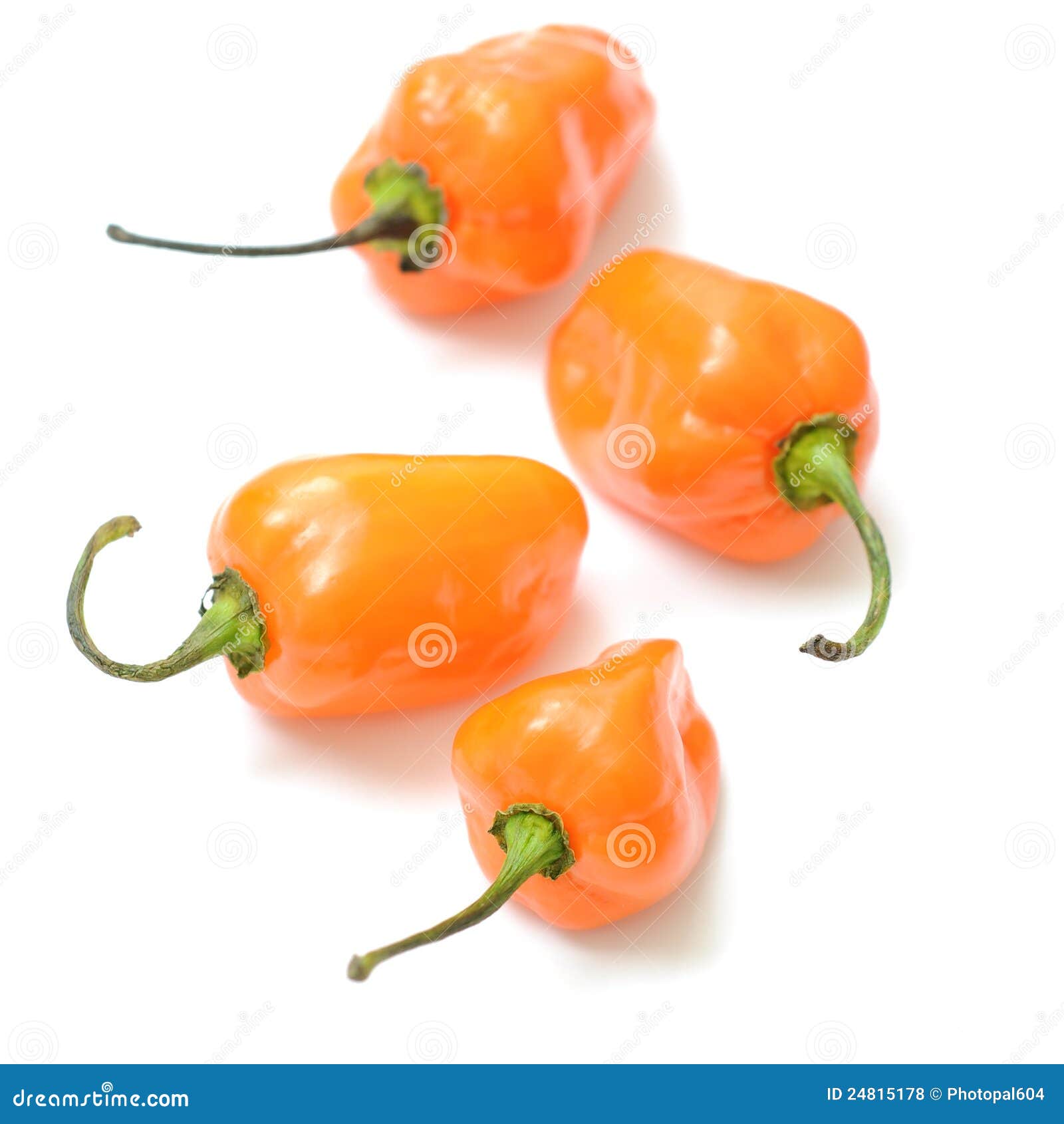Red Habanero Pepper, Half Of Red Habanero Pepper, Slice, Isolated On ...