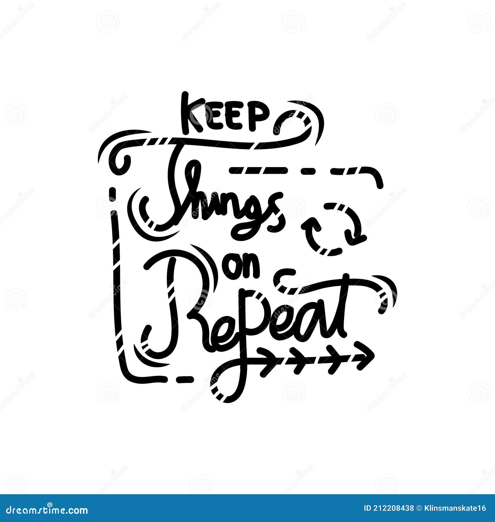 Habbit Lettering Quotes Design Poster Stock Illustration - Illustration ...