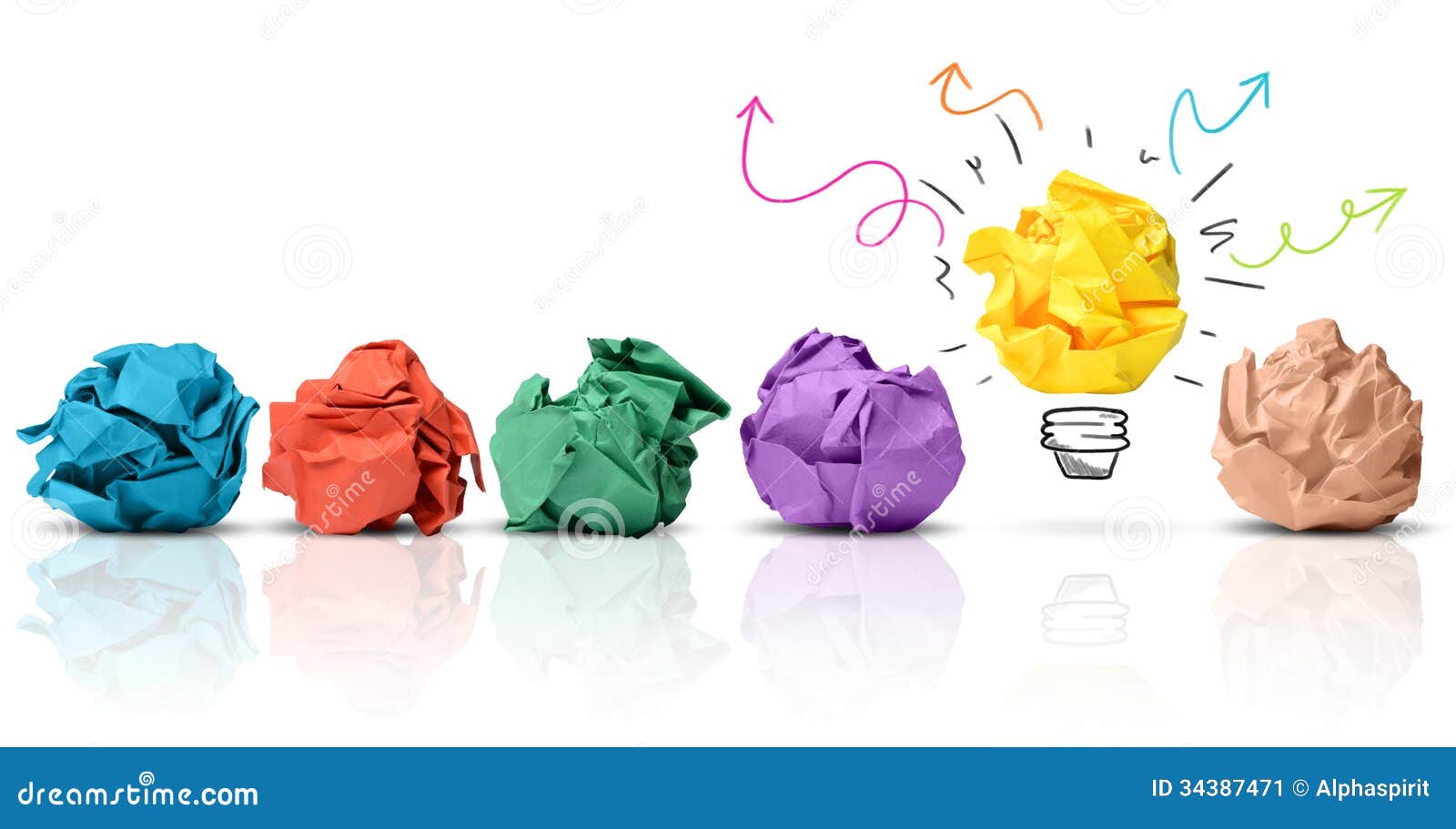 Haben Sie eine Idee stockbild. Bild von papier, innovation - 34387471