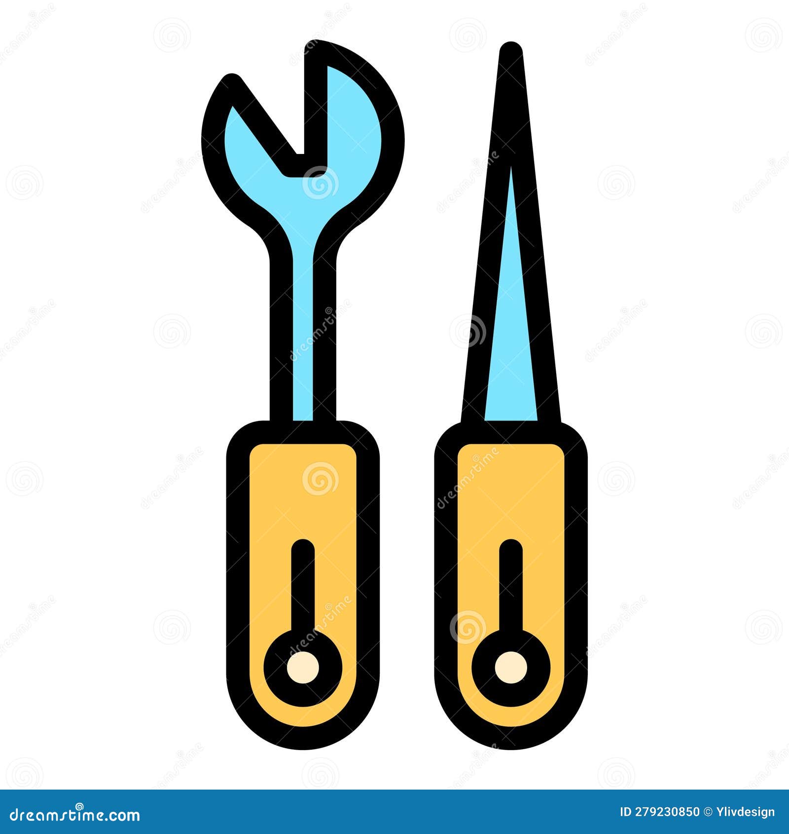 Haberdashery Accessories Icon Vector Flat Stock Illustration ...