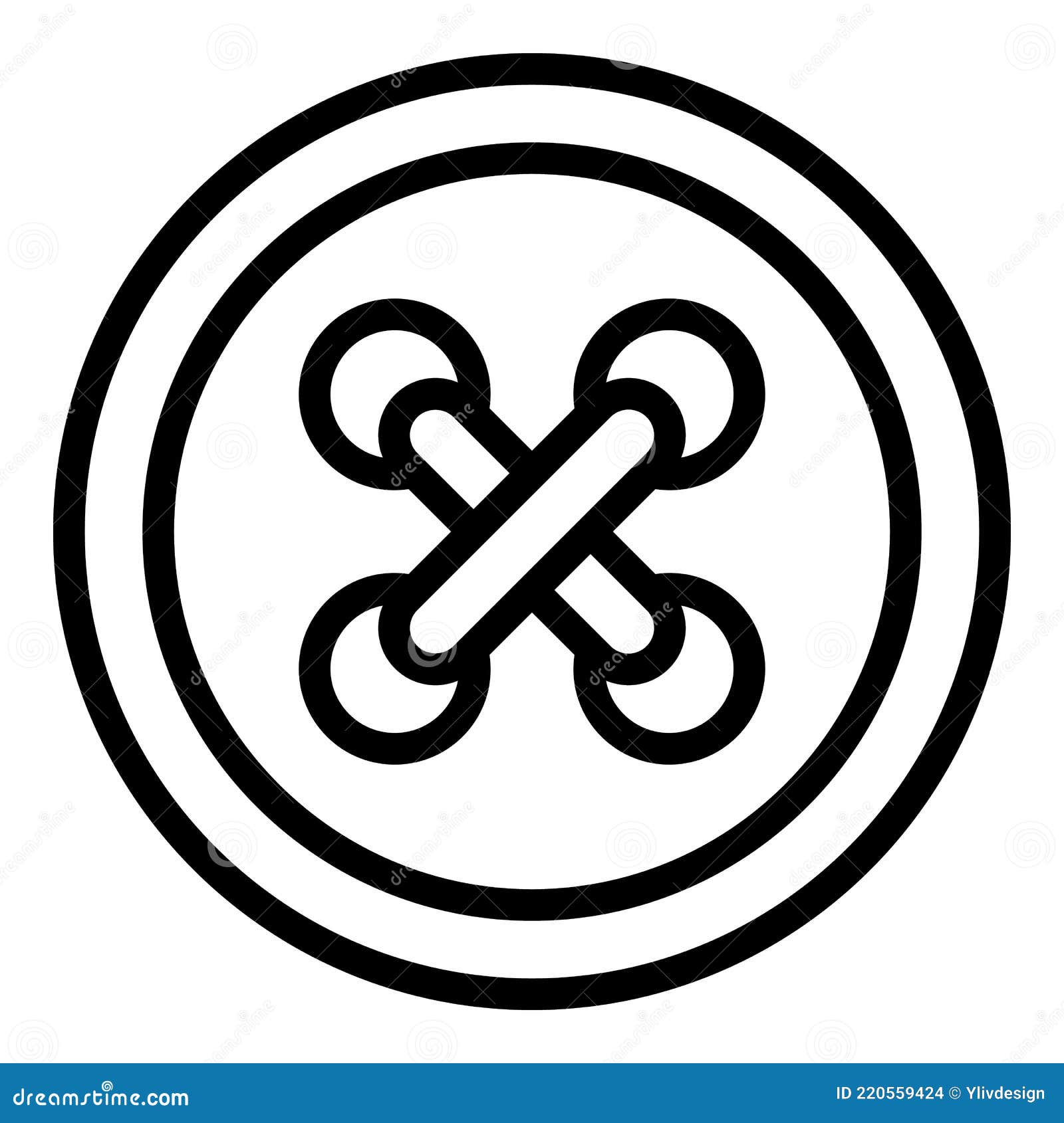 Haberdashery Tool Icon, Cartoon Style Vector Illustration ...