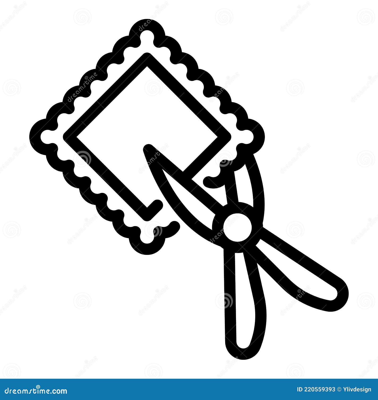 Haberdashery Tool Icon, Cartoon Style Vector Illustration ...