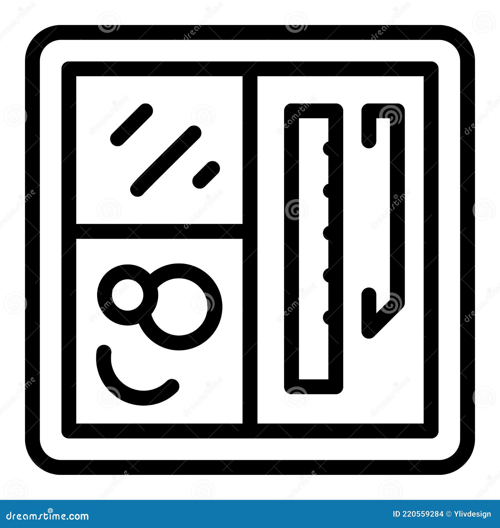 Haberdashery Tool Icon, Cartoon Style Vector Illustration ...