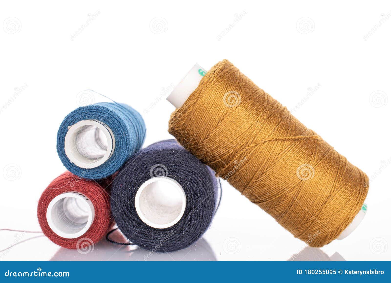 Haberdashery item on white stock image. Image of craft - 180255095