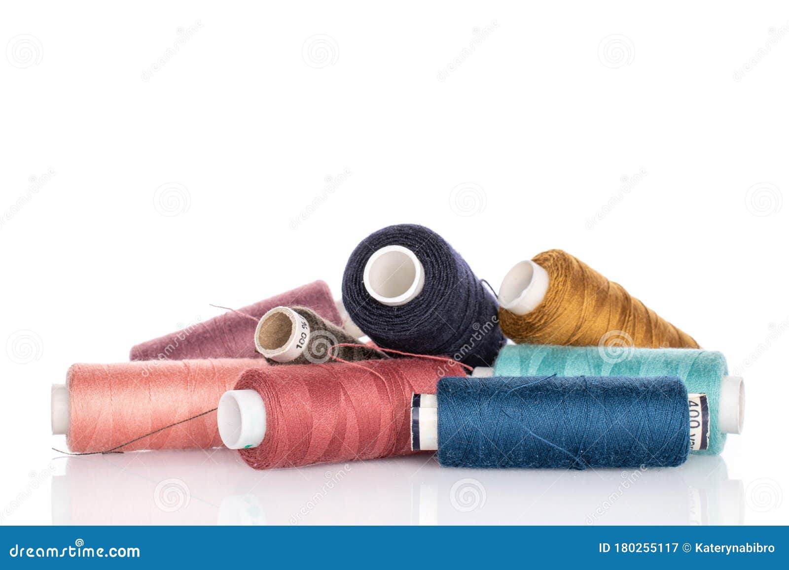 Haberdashery item on white stock image. Image of colors - 180255117