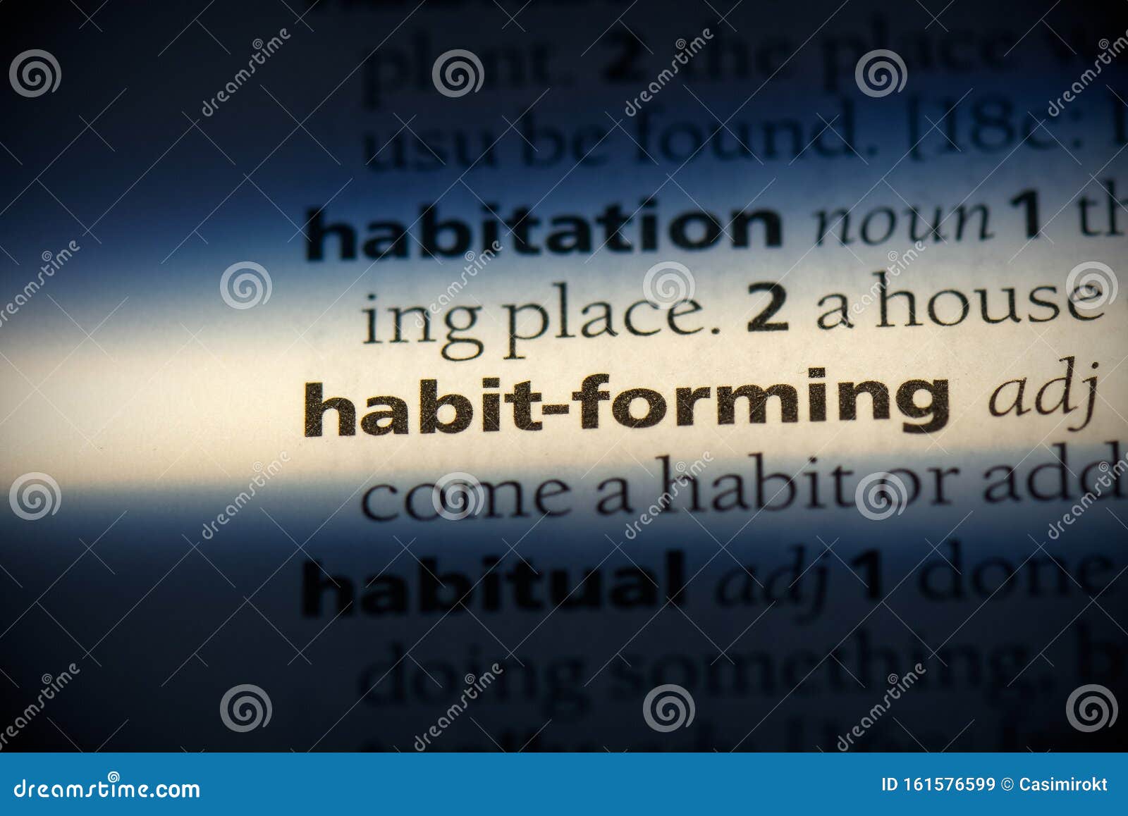 Habit-forming stock image. Image of minimal, idea, text - 161576599