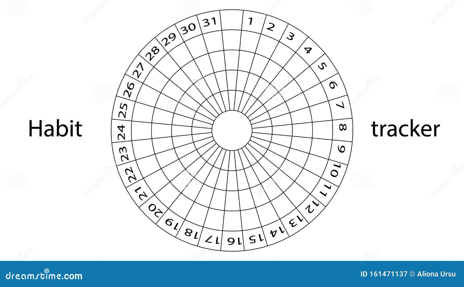 Daily habit tracker vector stock vector. Illustration of note - 161471137